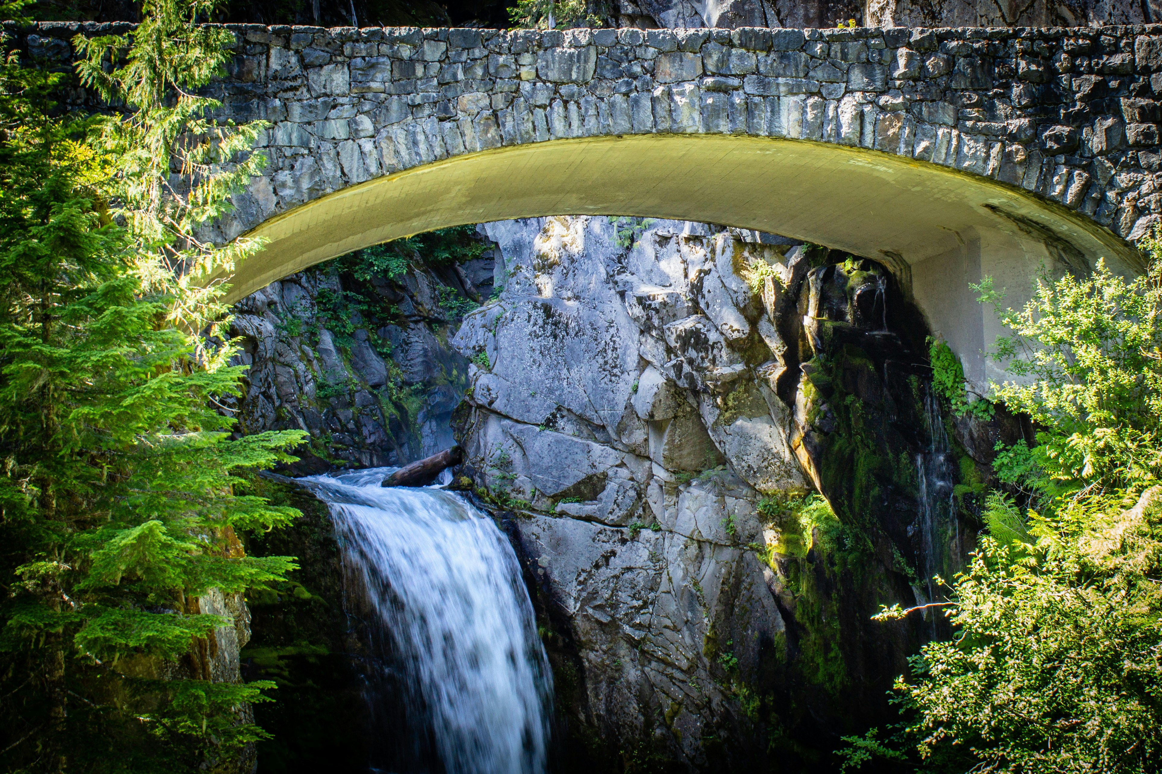 Lake viewing gray bridge during daytime photo – Free Mt rainier ...