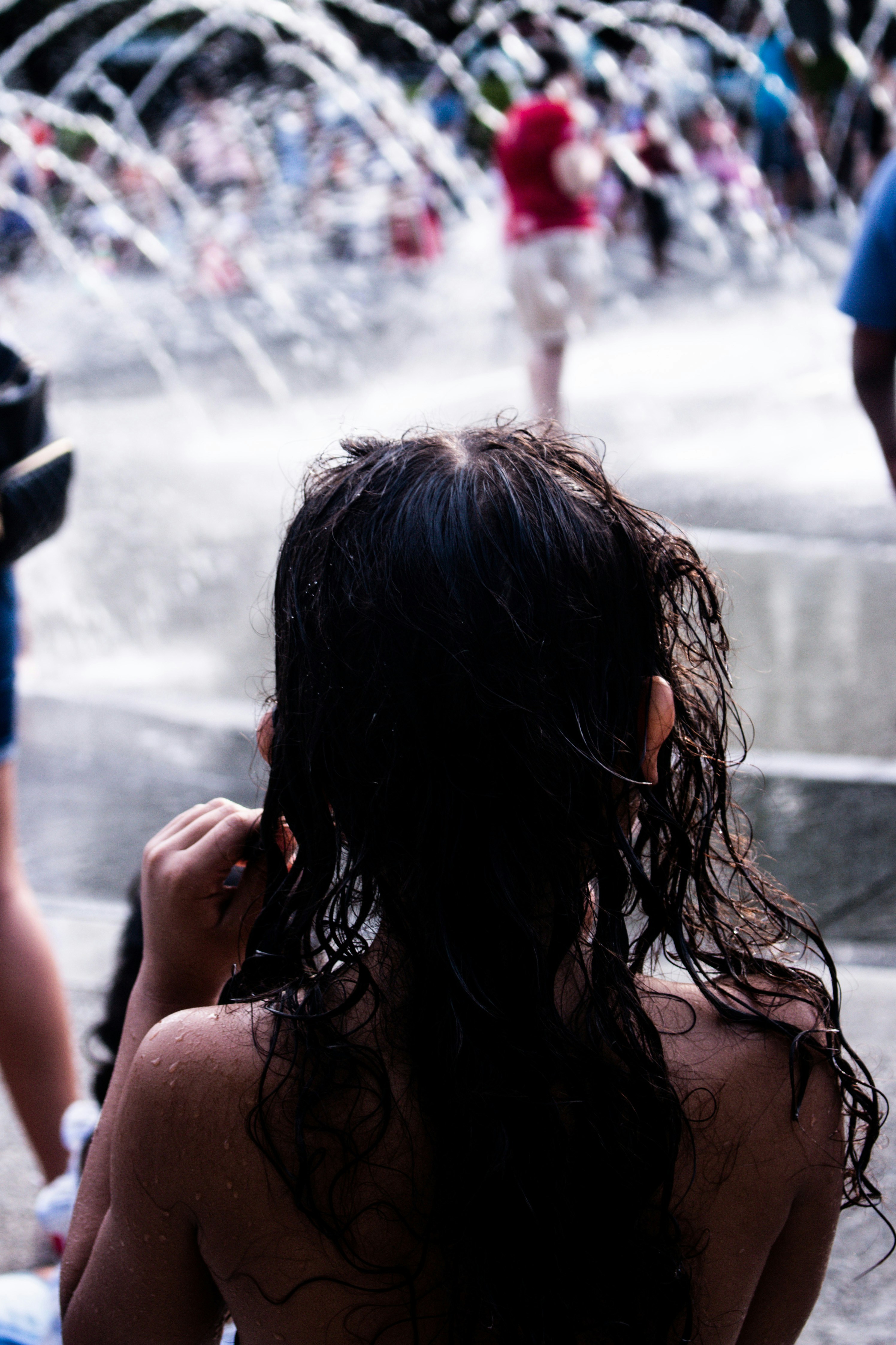 Whispers of Water: A Child's Day at the Fountain