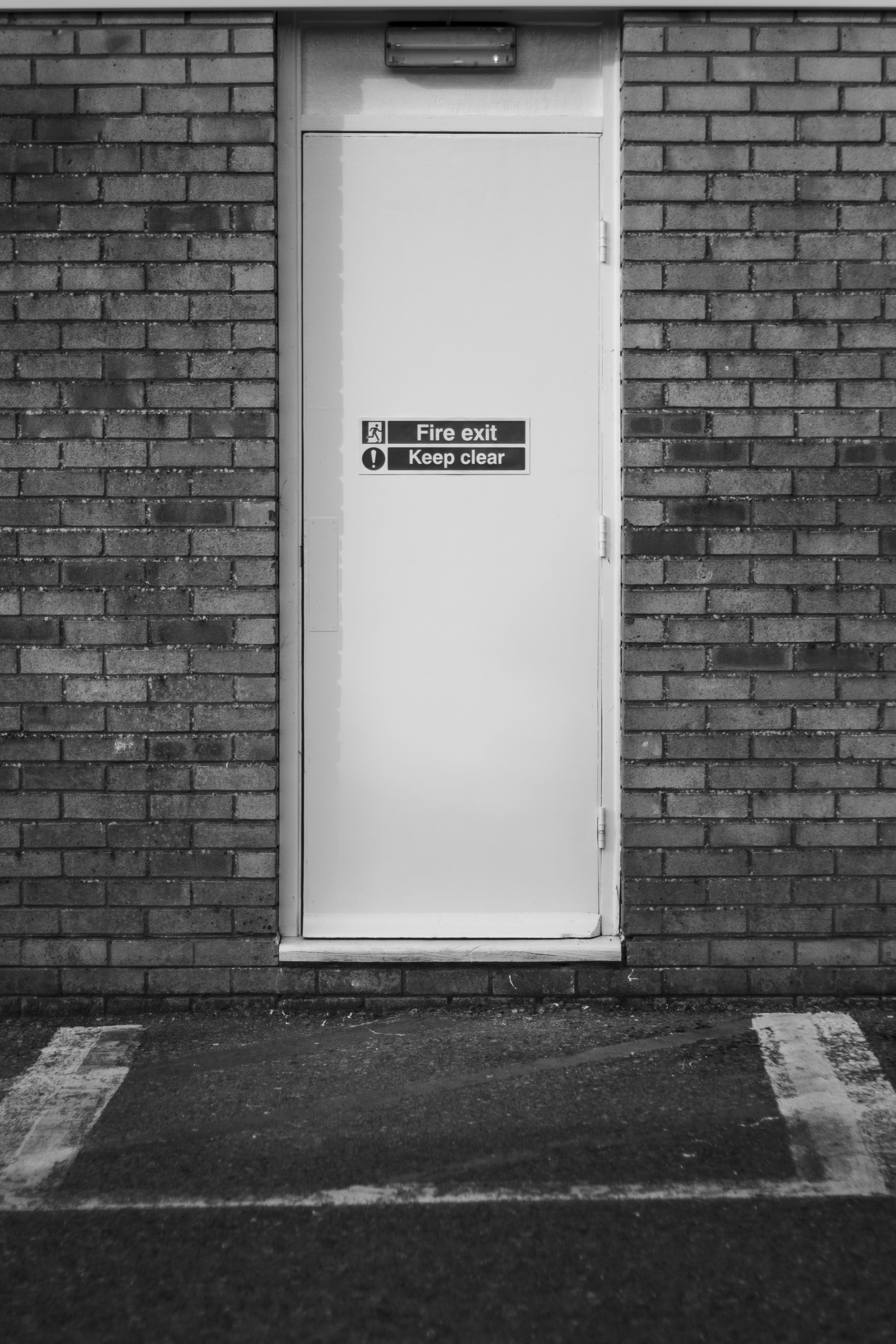 white flush door