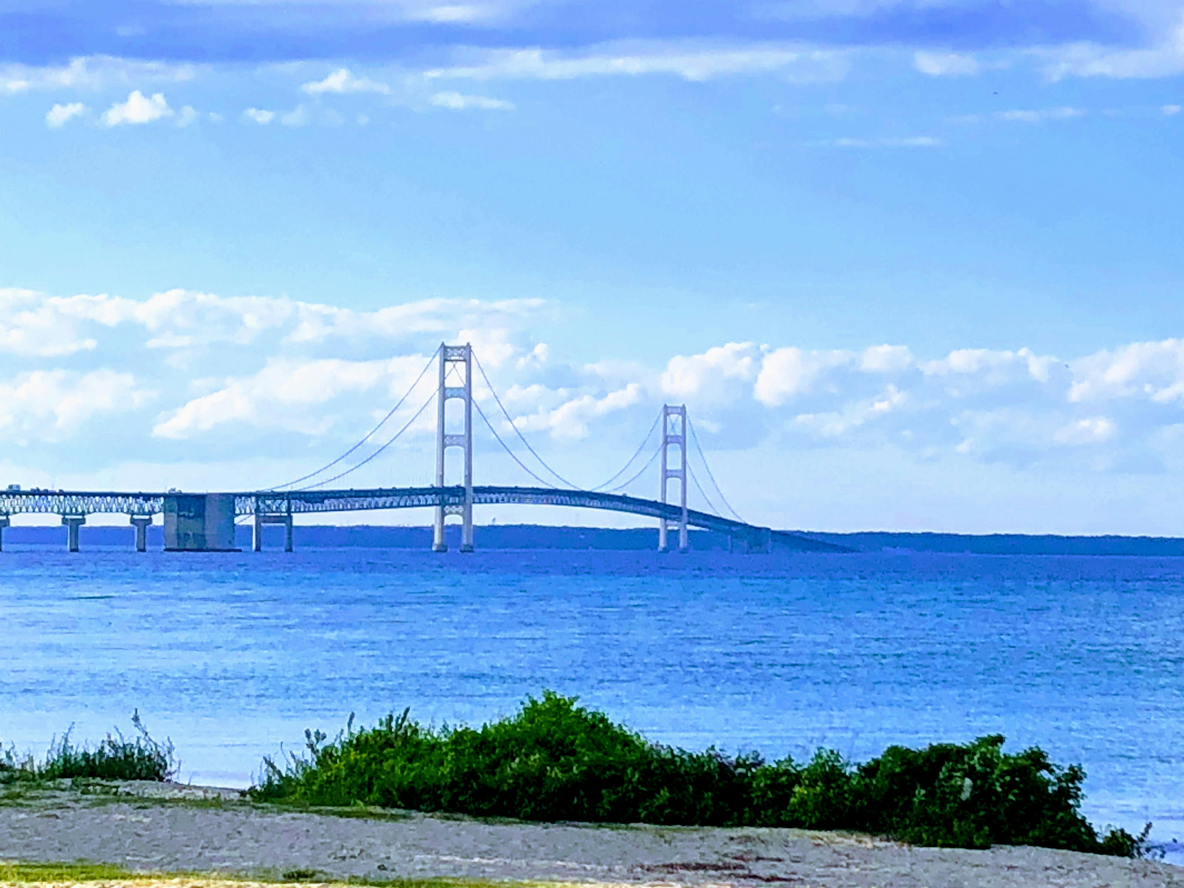 Mackinaw Bridge in Northern Michigan | white bridge during daytime