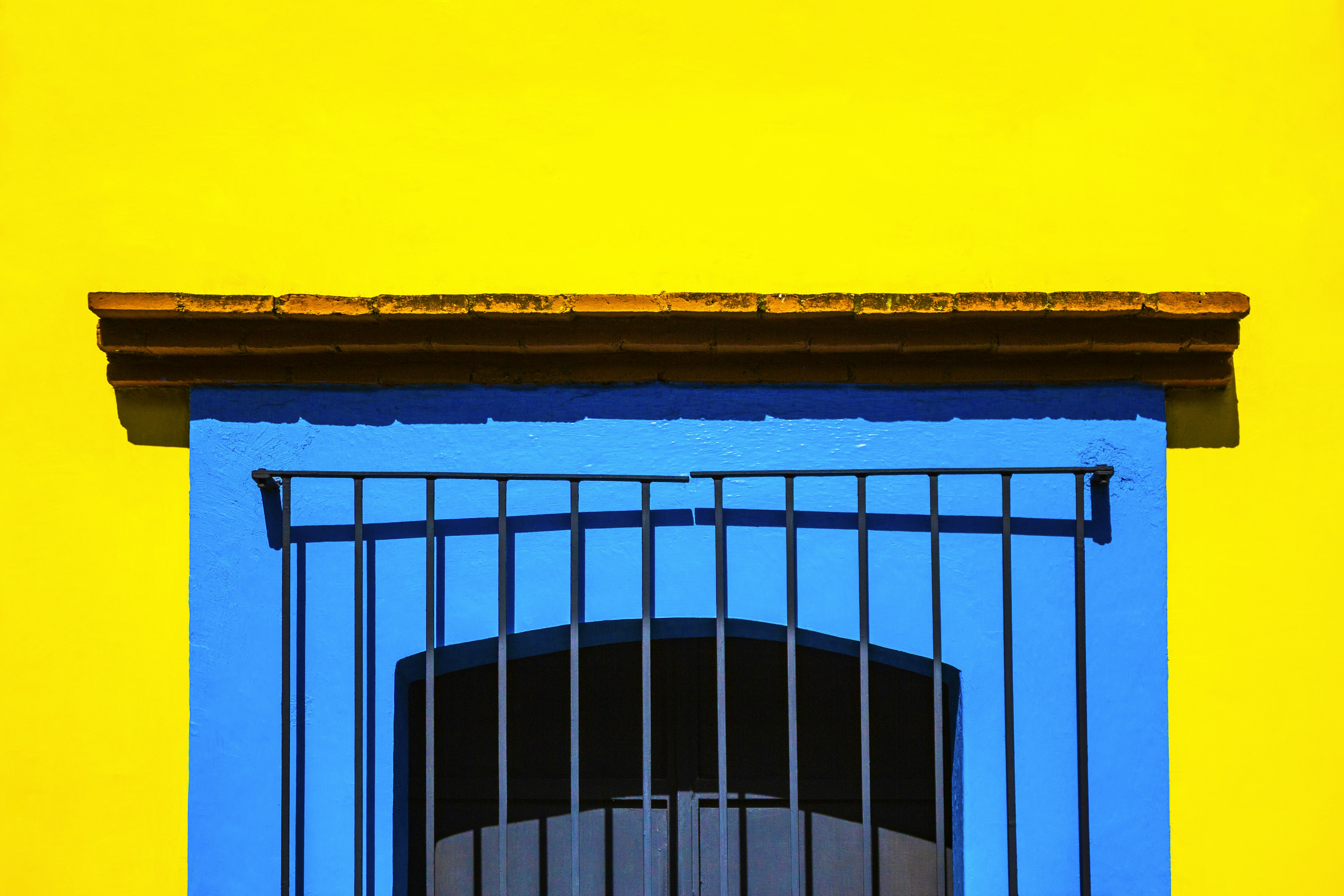 Blue and yellow glass window photo – Free Blue Image on Unsplash