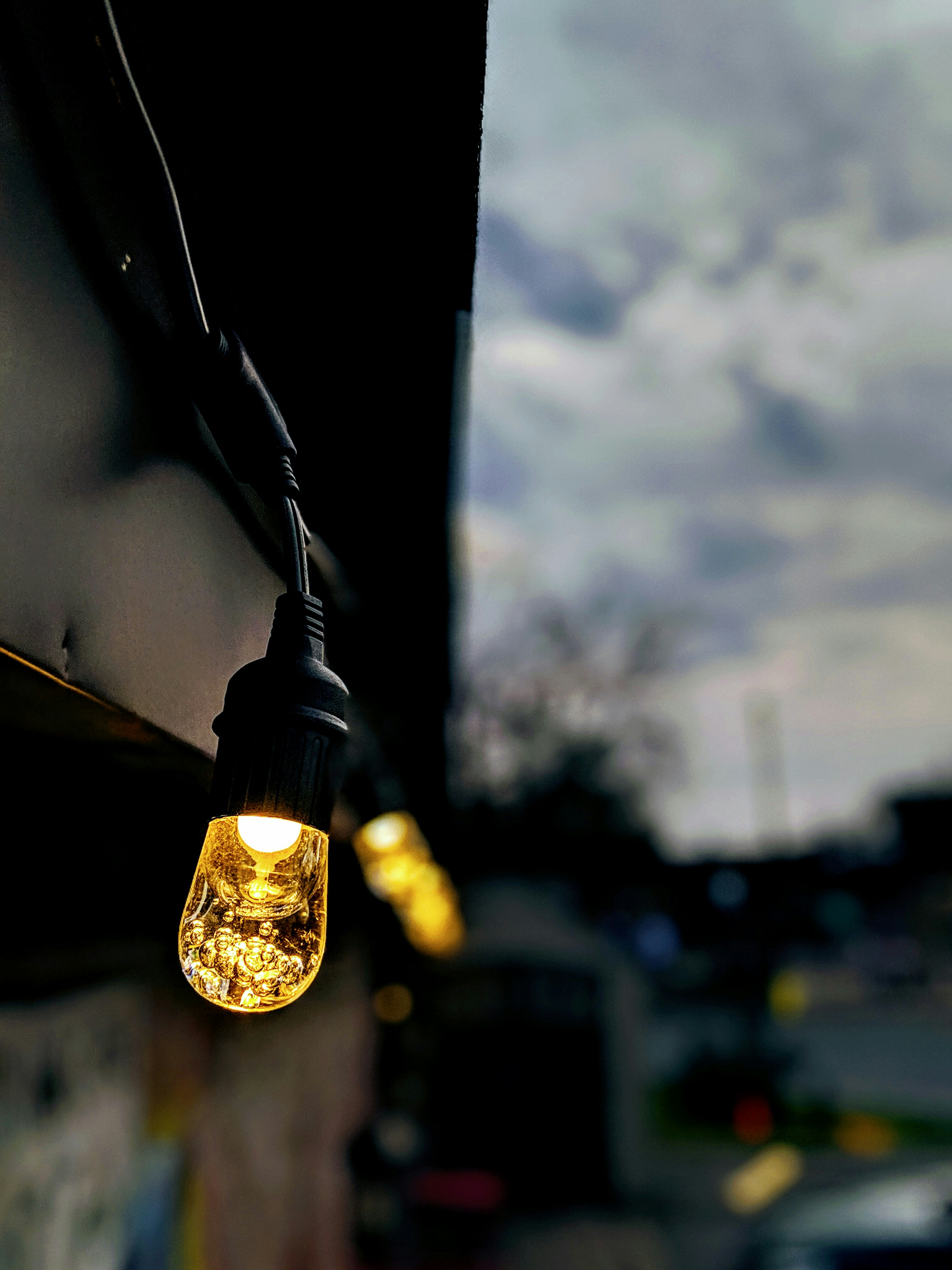 Lighted bulbs in selective focus photo photo – Free Charlotte Image on ...