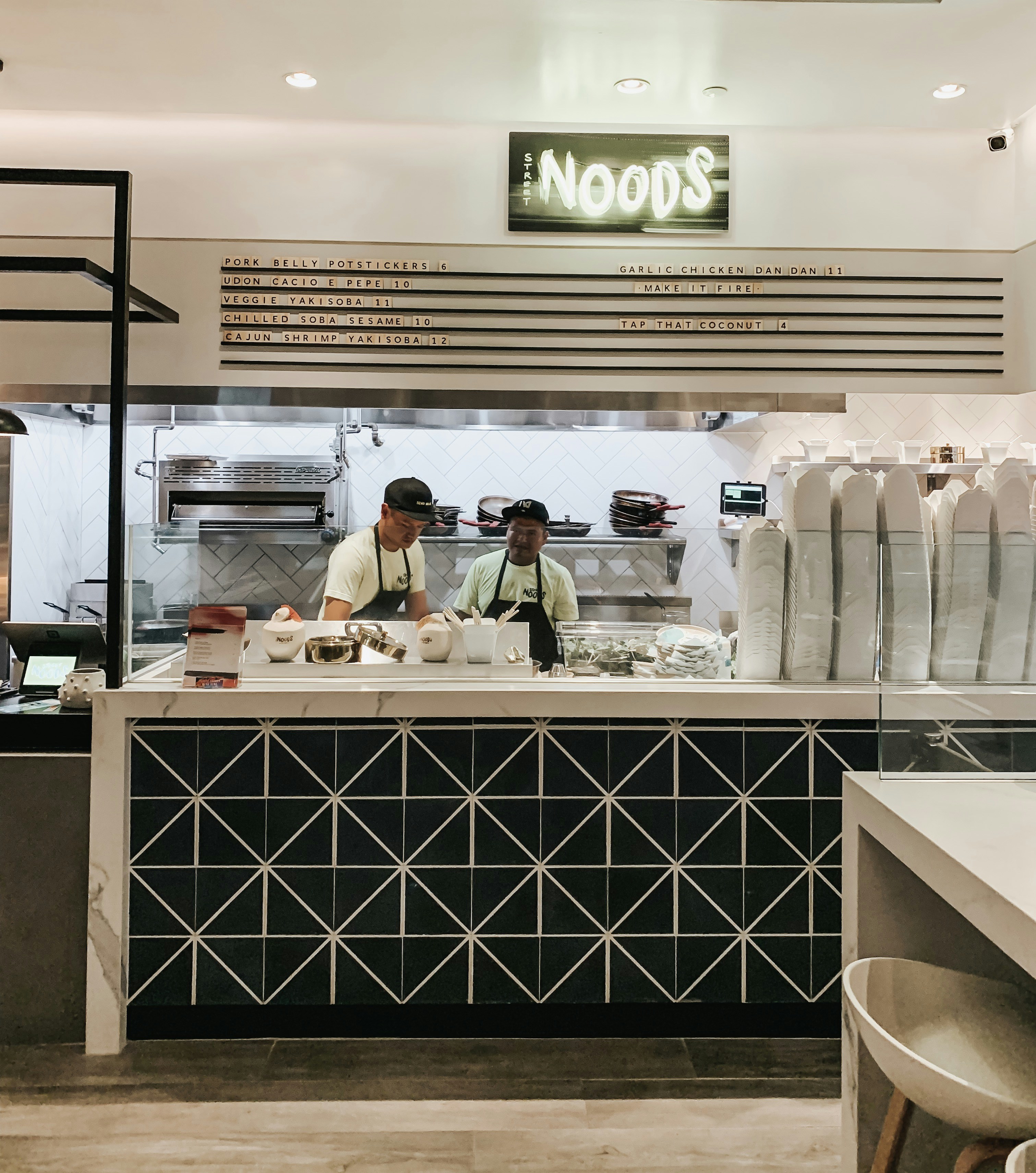 NOODS Counter: Two Baristas in a Minimalist Kitchen
