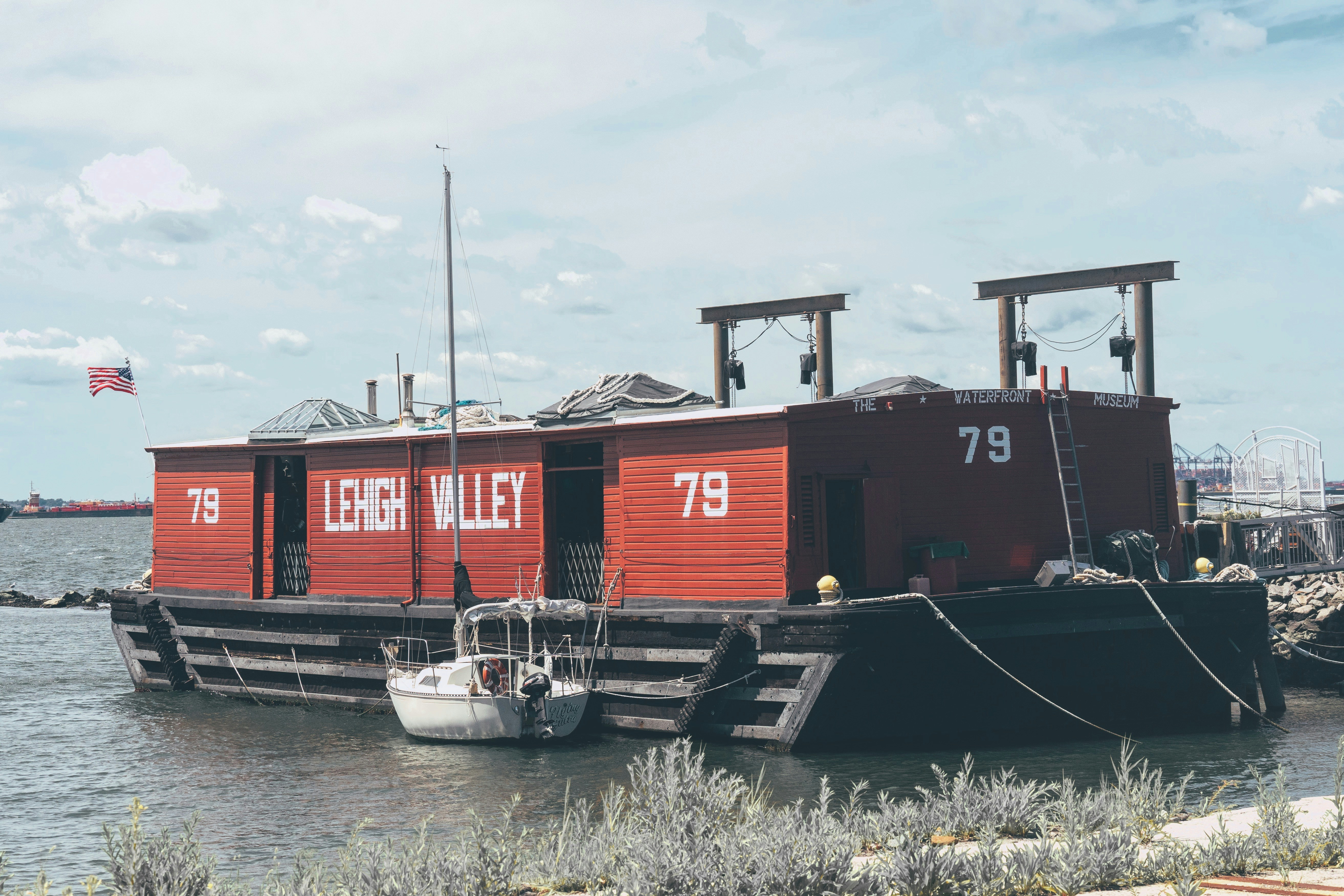 Leigh Valley Barge at Dock: A Quiet Waterfront Scene