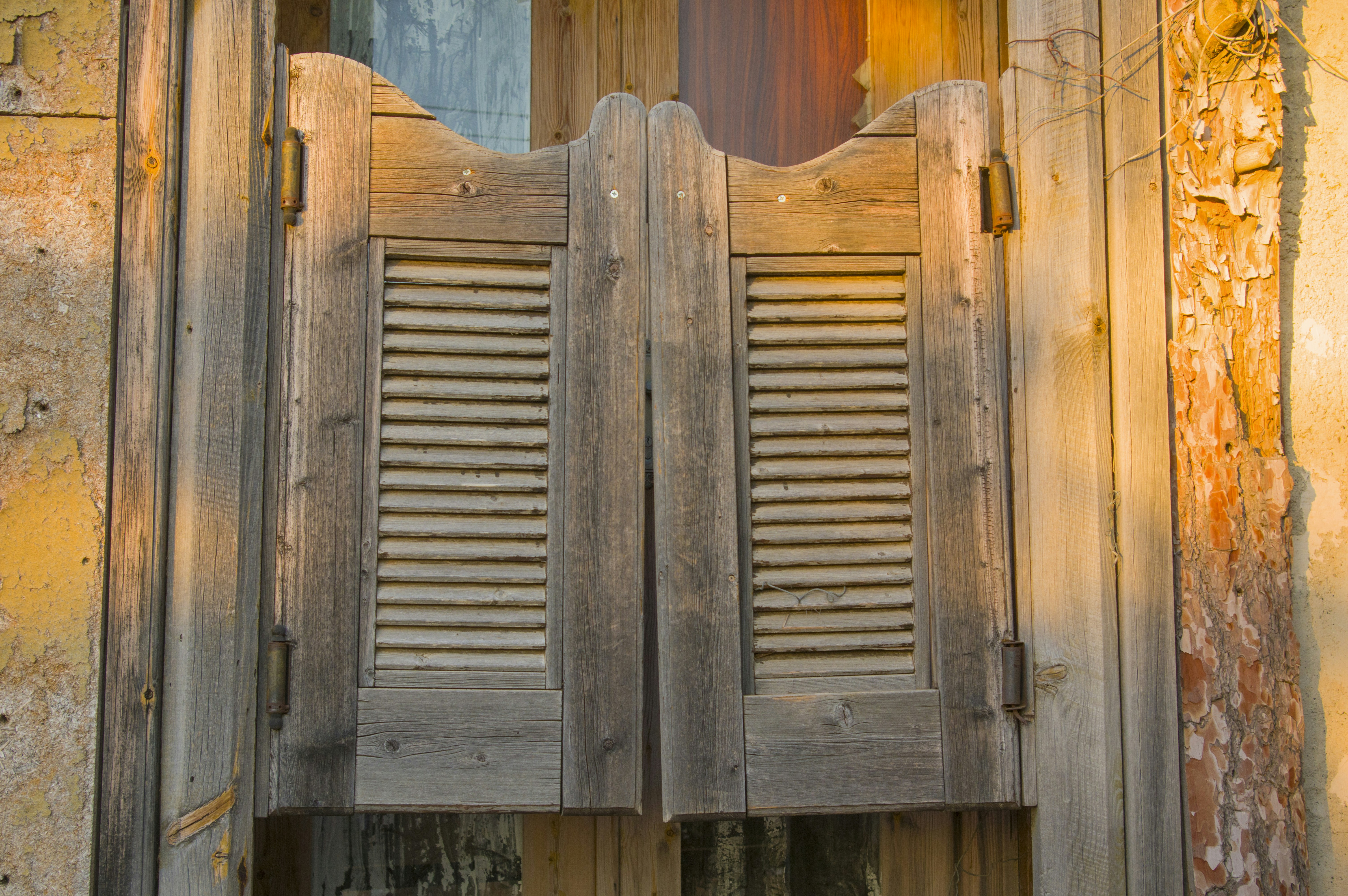 brown wooden door