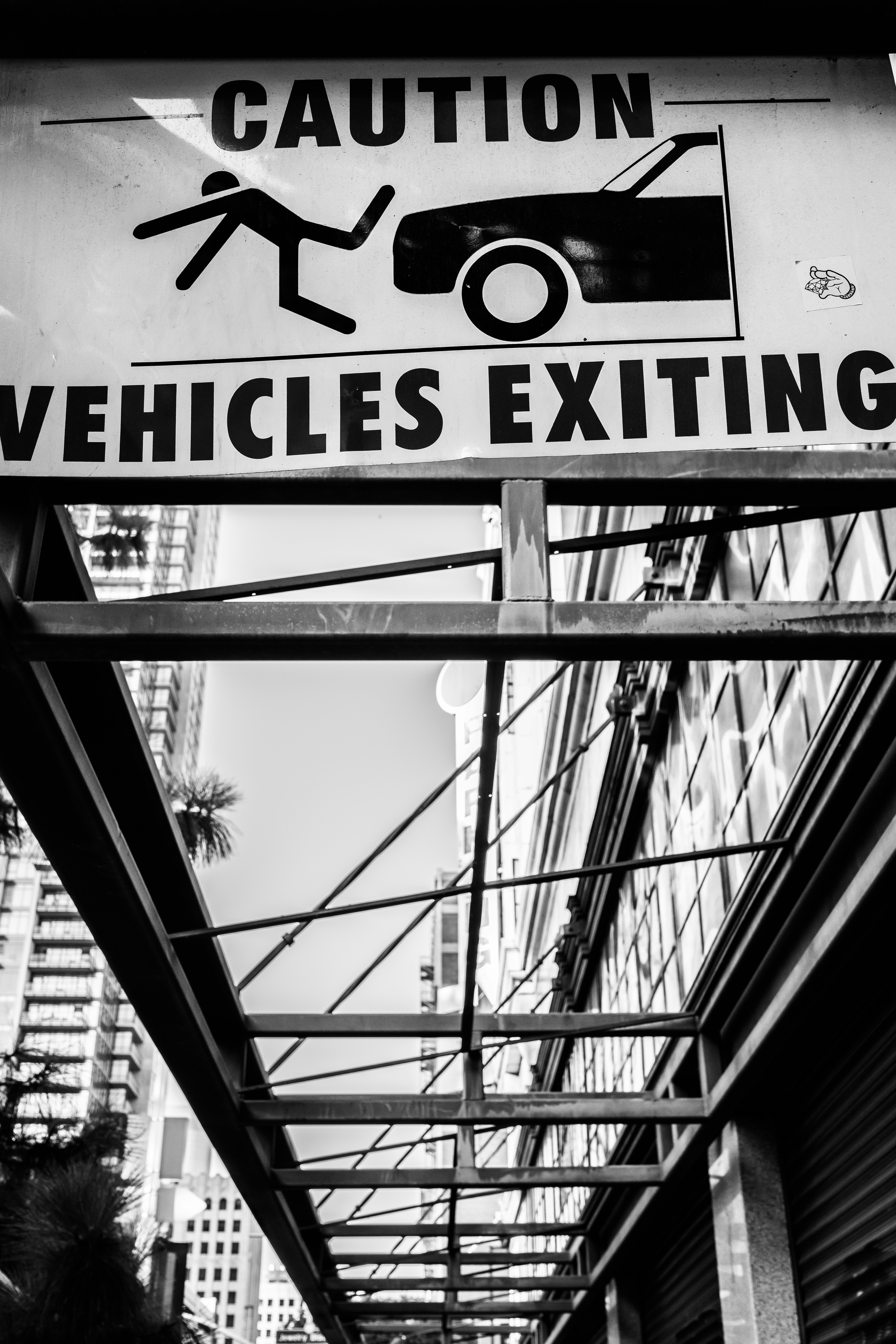 Grayscale photography of caution signage photo – Free Grey Image on ...