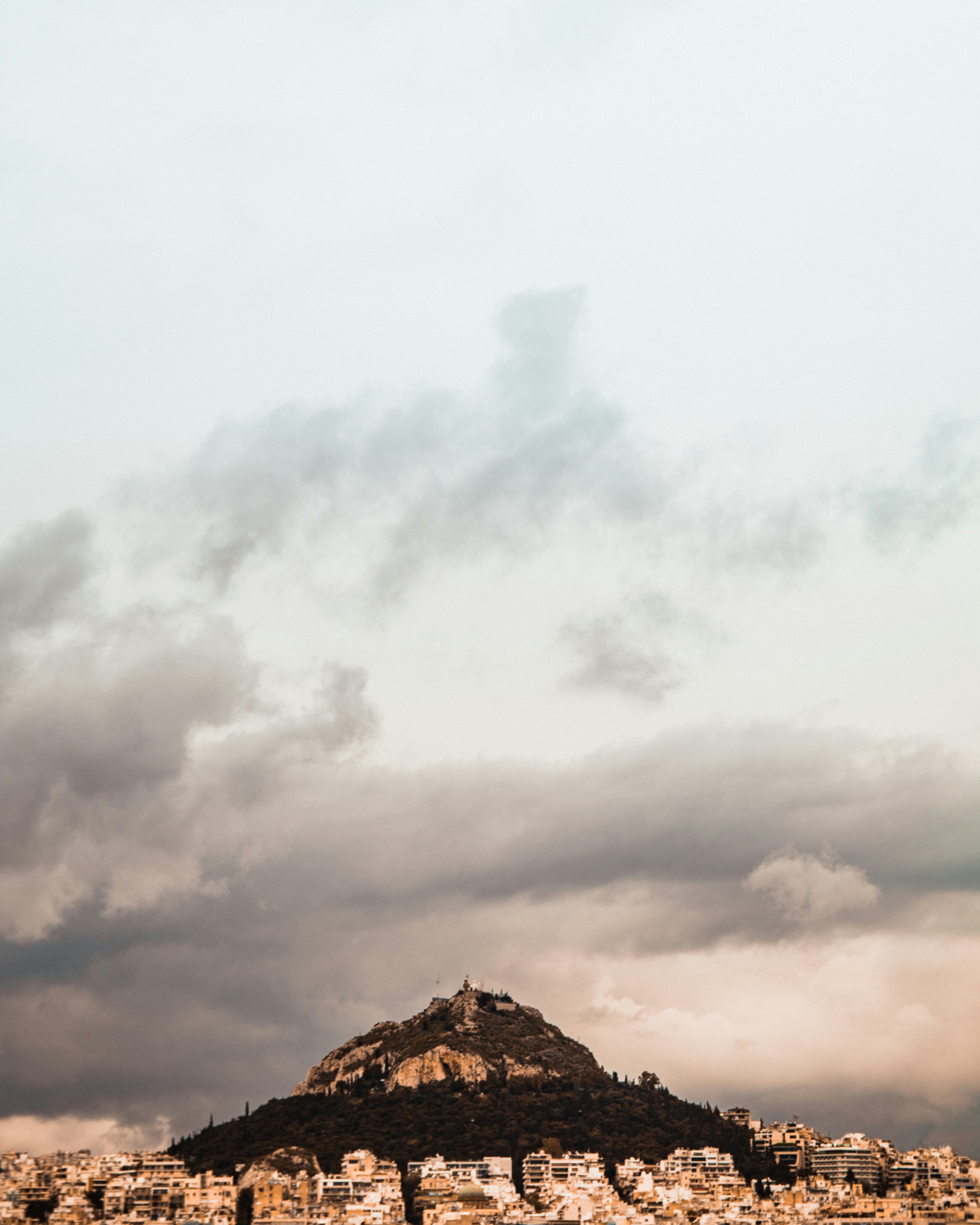 Hilltop Crest under Expansive Sky