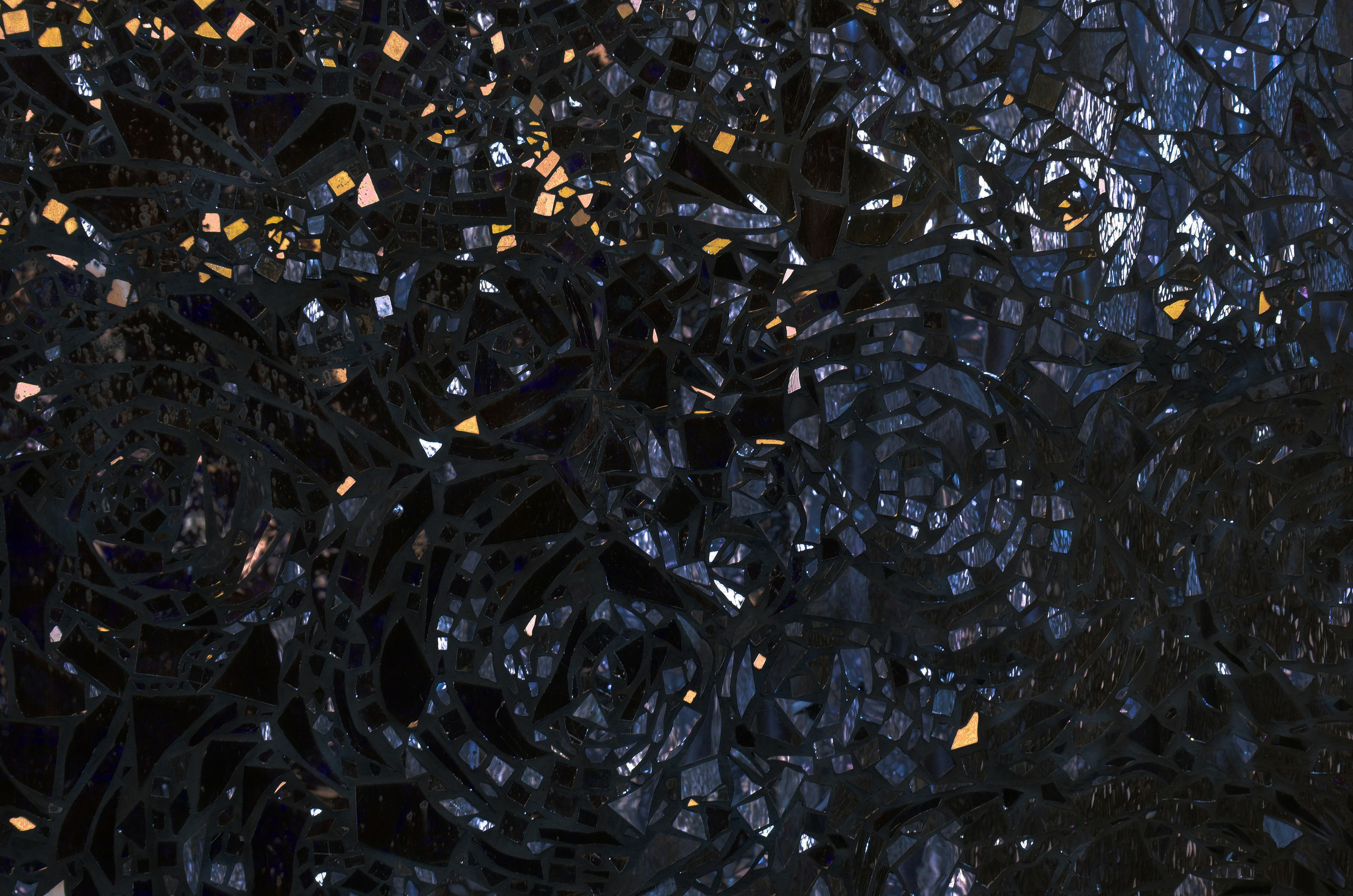 Animated particle-effect background with parallax effect