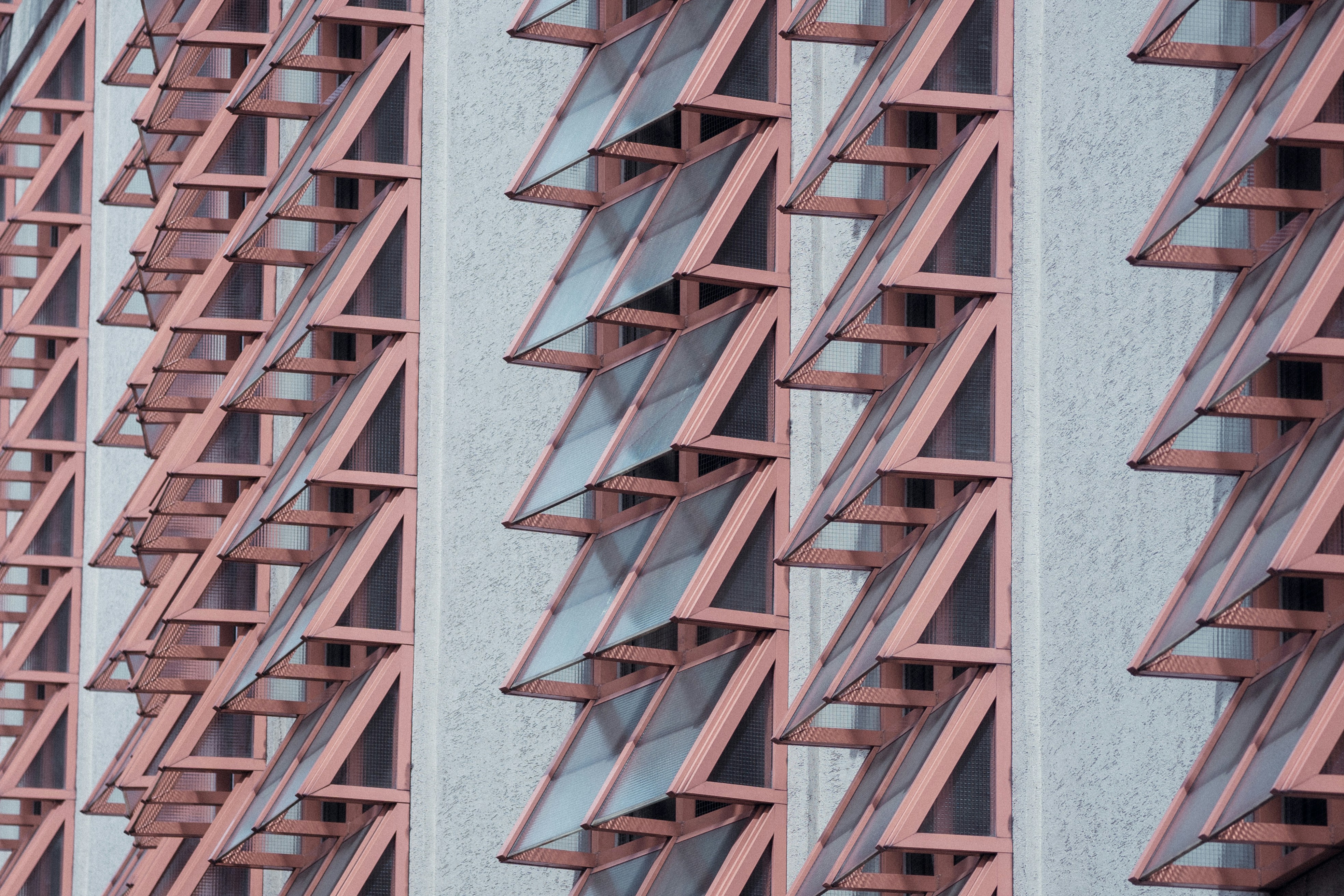 Architectural photo of brown glass window panels photo – Free Grey ...