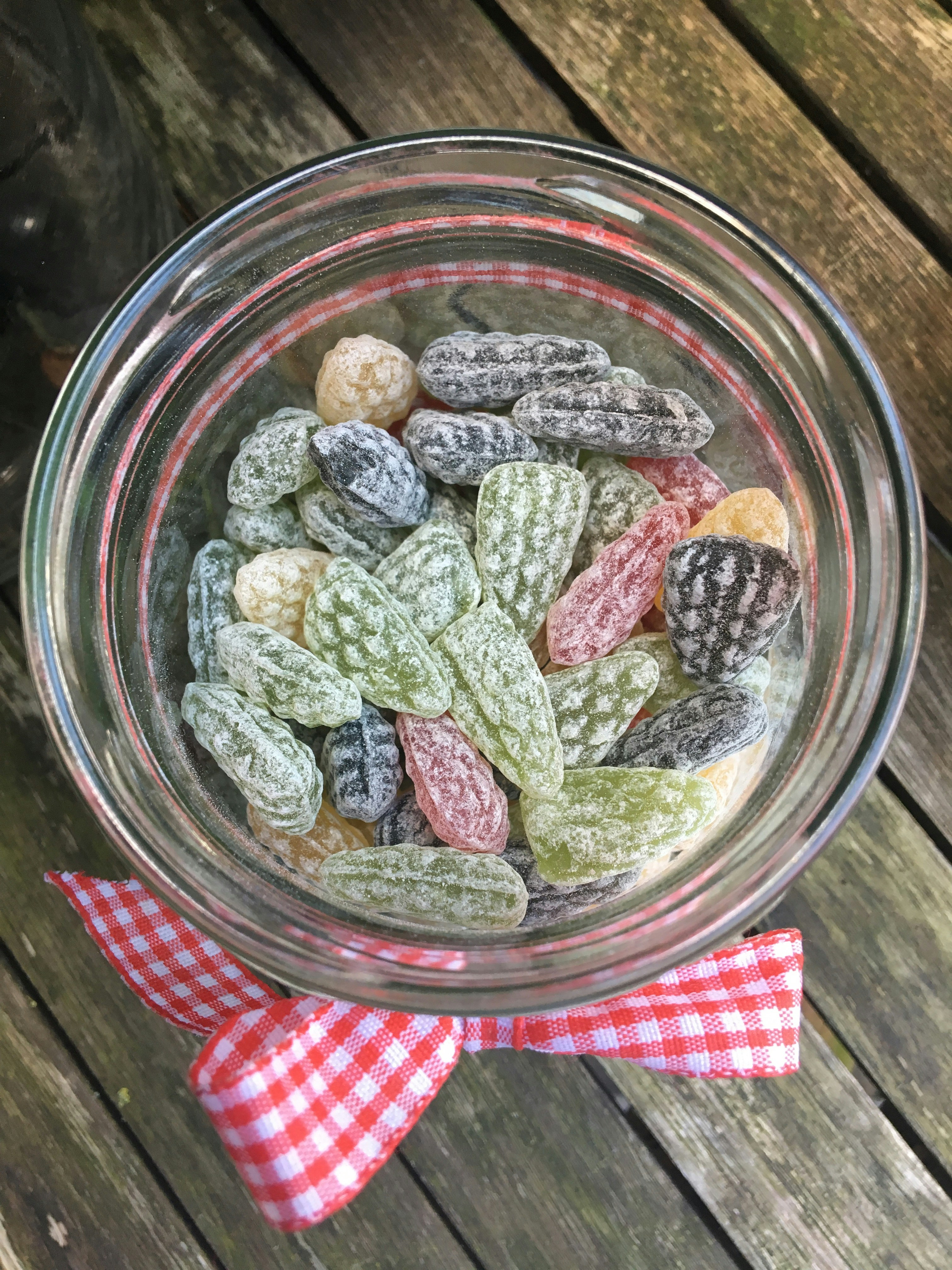 Colorful Confectionery Delight in a Jar