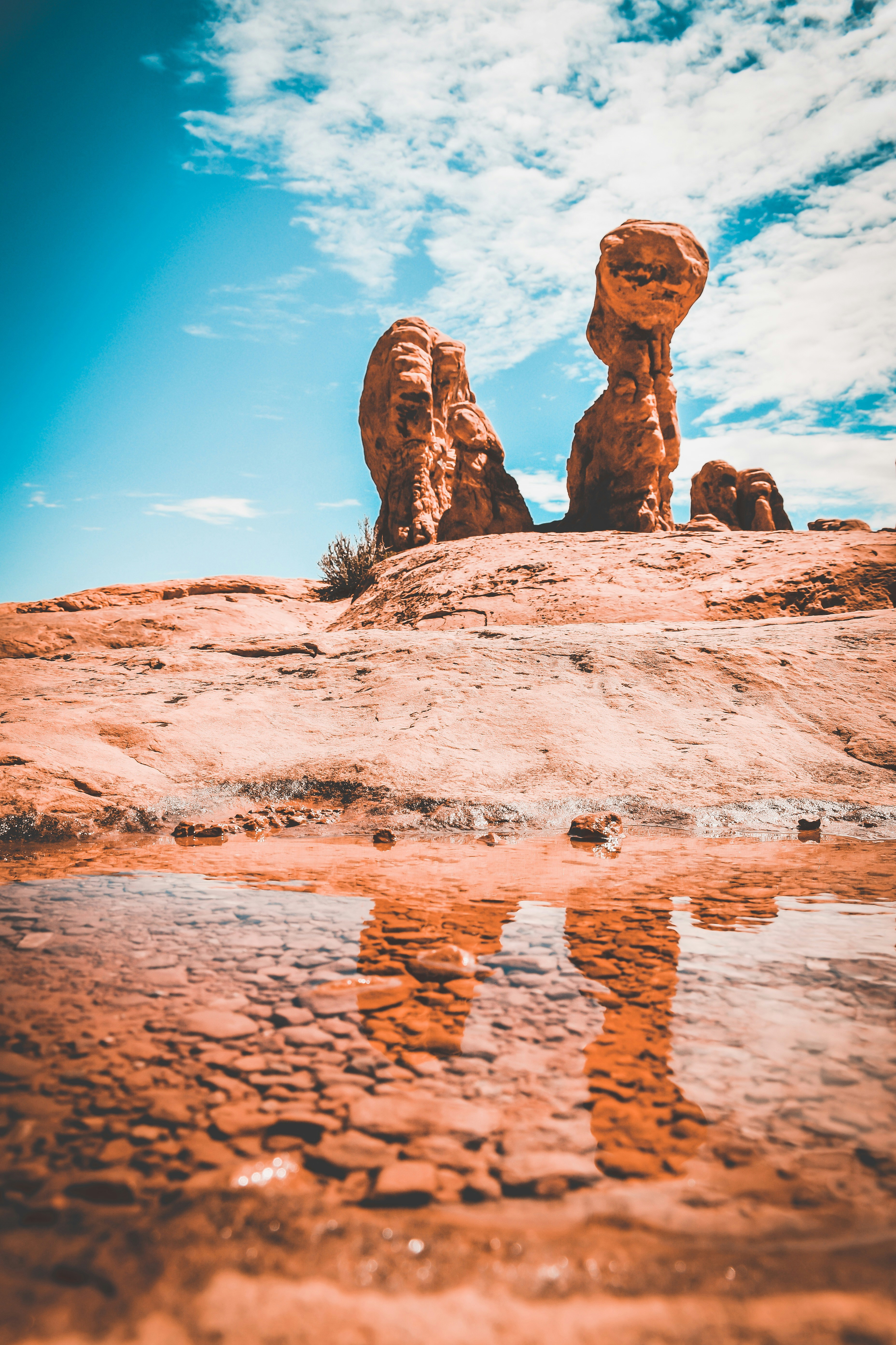 Puddle at a desert photo – Free Nature Image on Unsplash