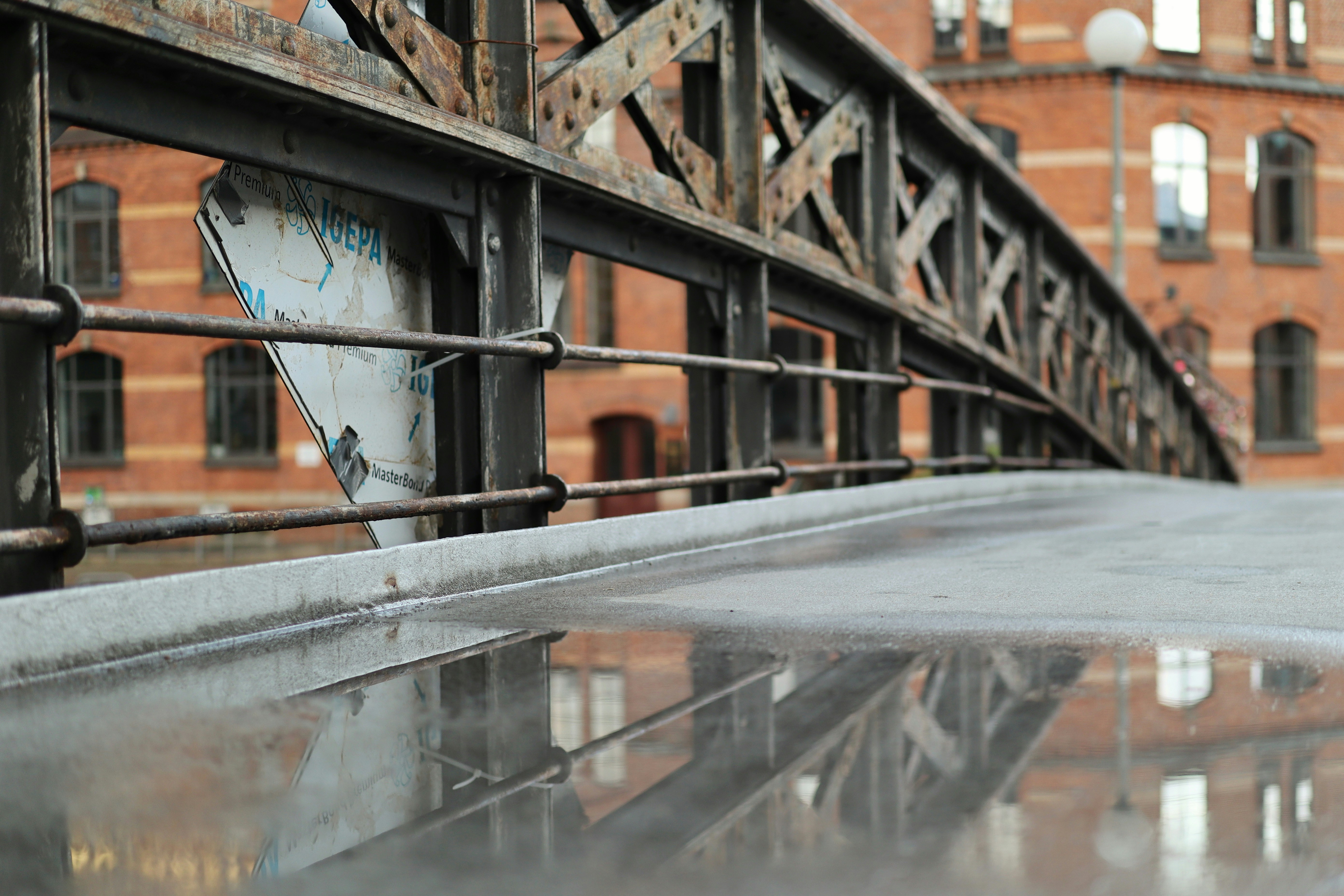 Geometry in Rust: Leading Lines on a City Bridge