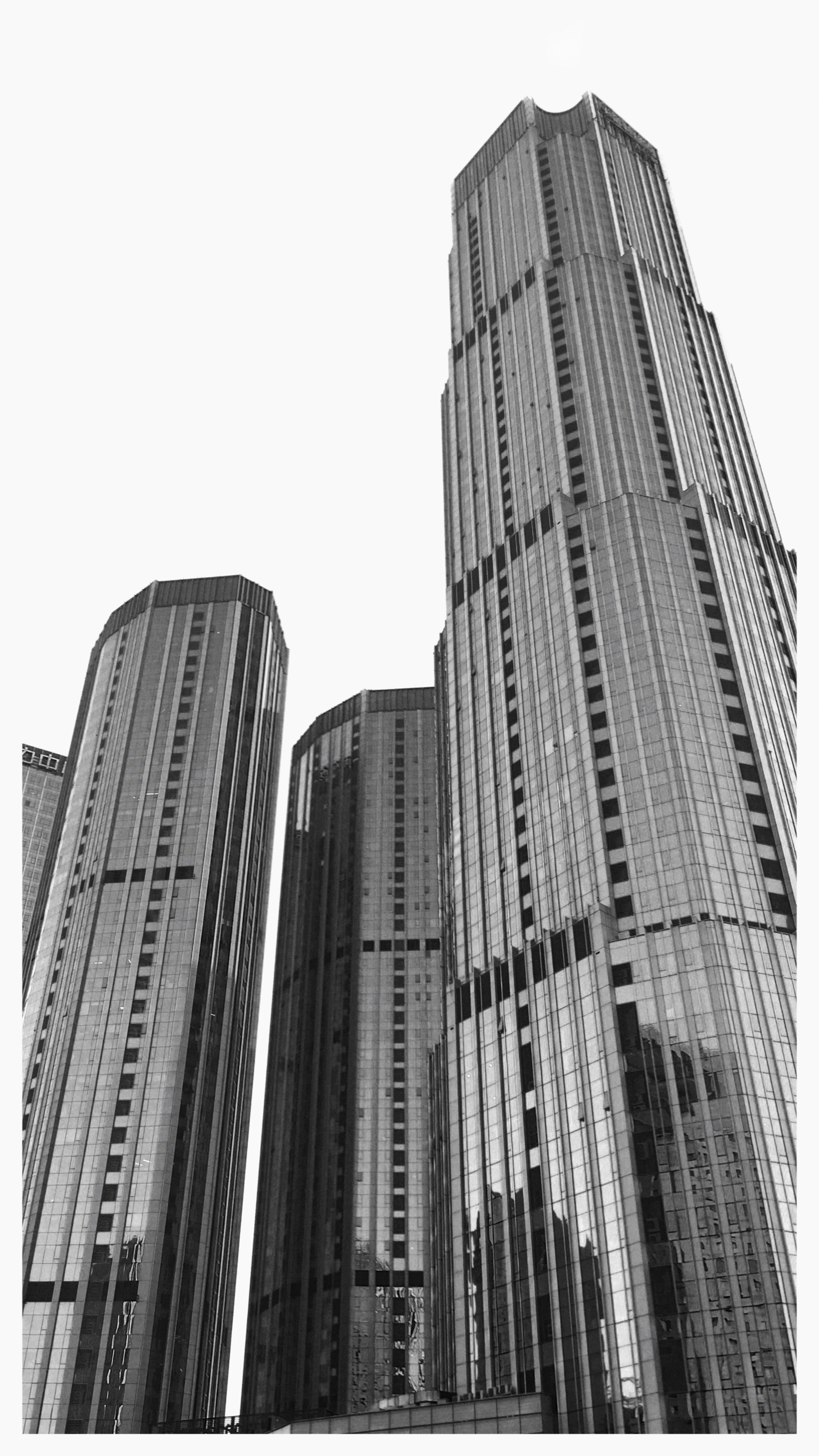 Gray Giants Rising: A Monochrome Convergence of Skyscrapers