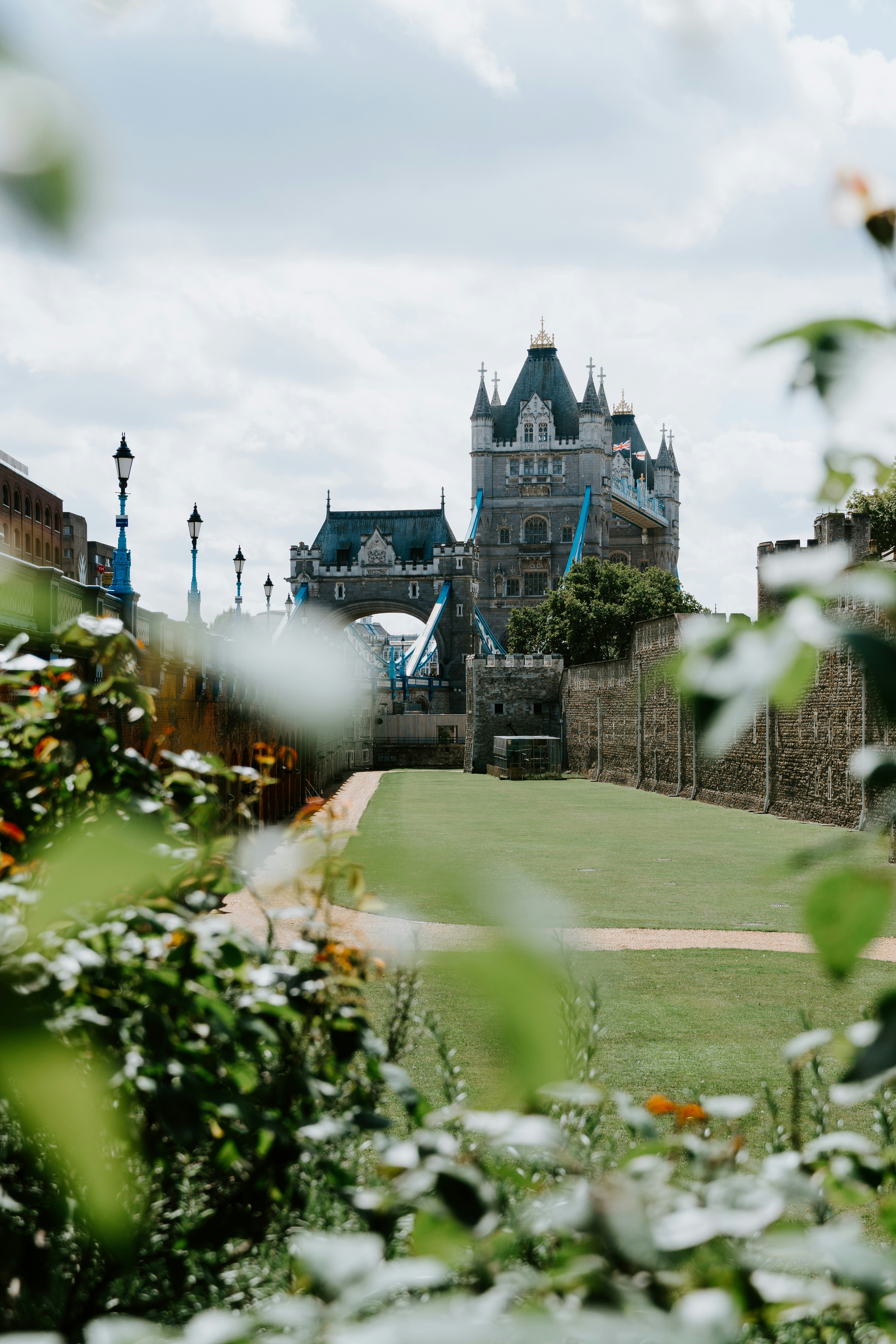 White and blue castle under blue sky photo – Free Tower bridge Image on ...