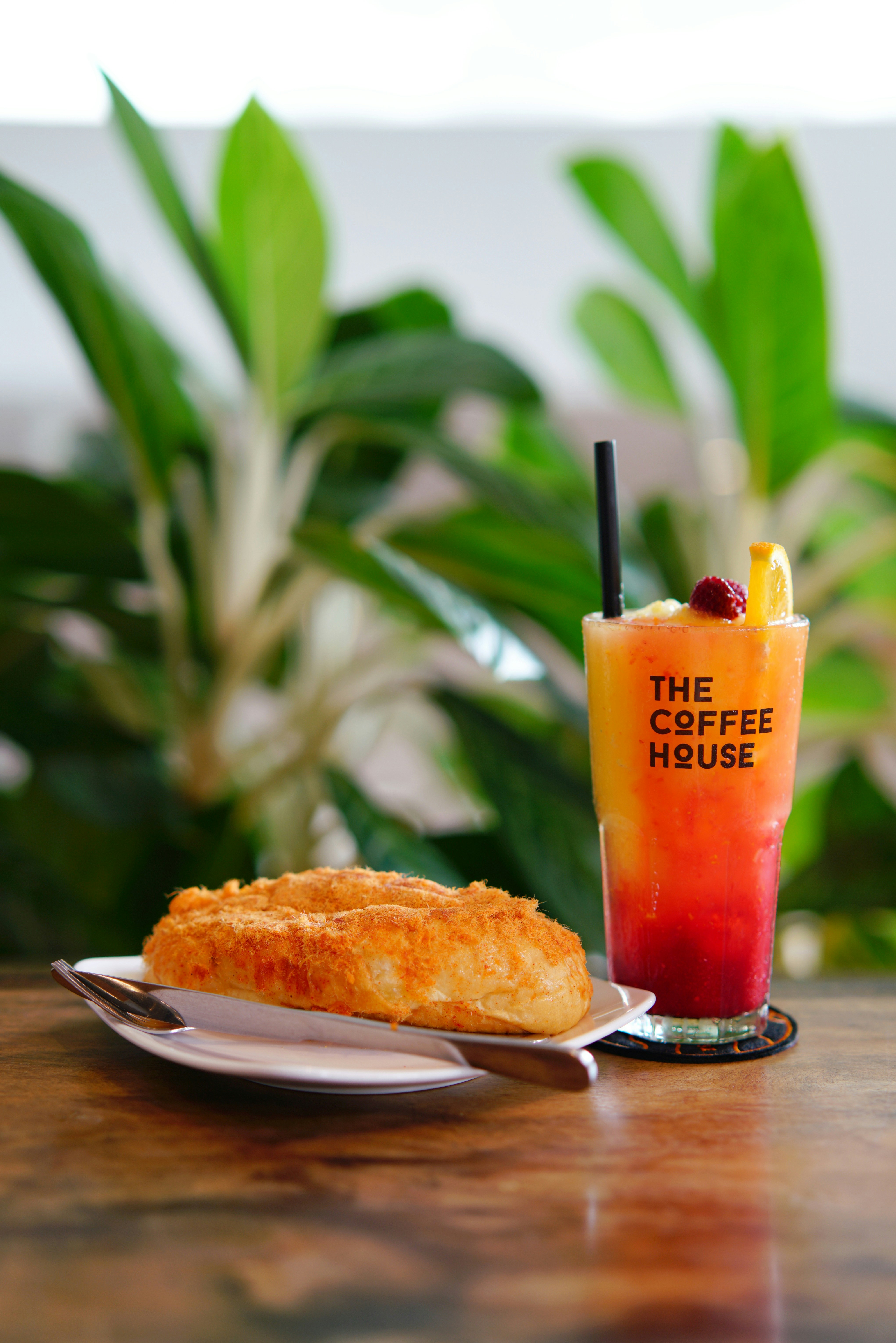 Layered Sunrise Mocktail by The Coffee House