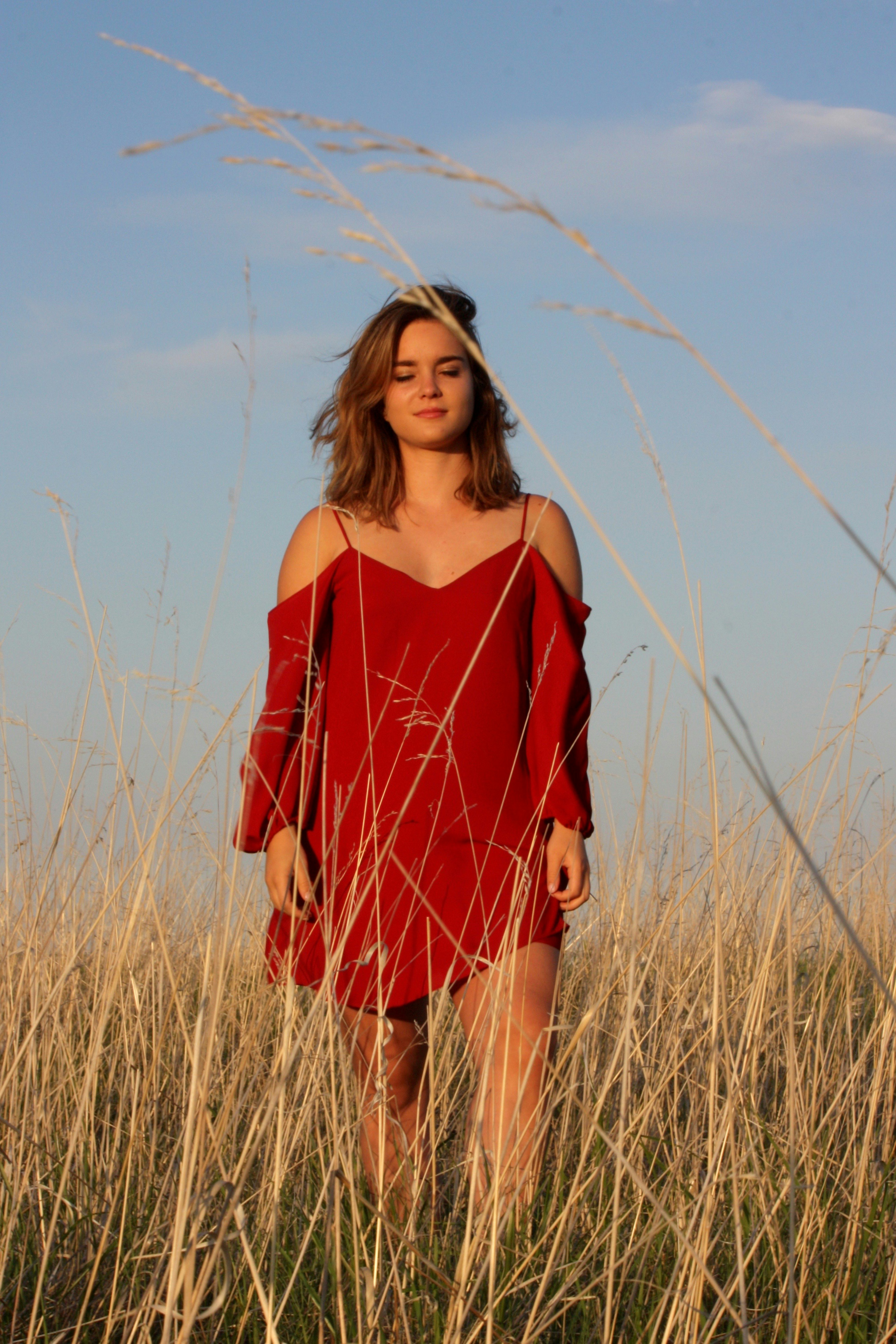 Golden Hour Serenade in Scarlet