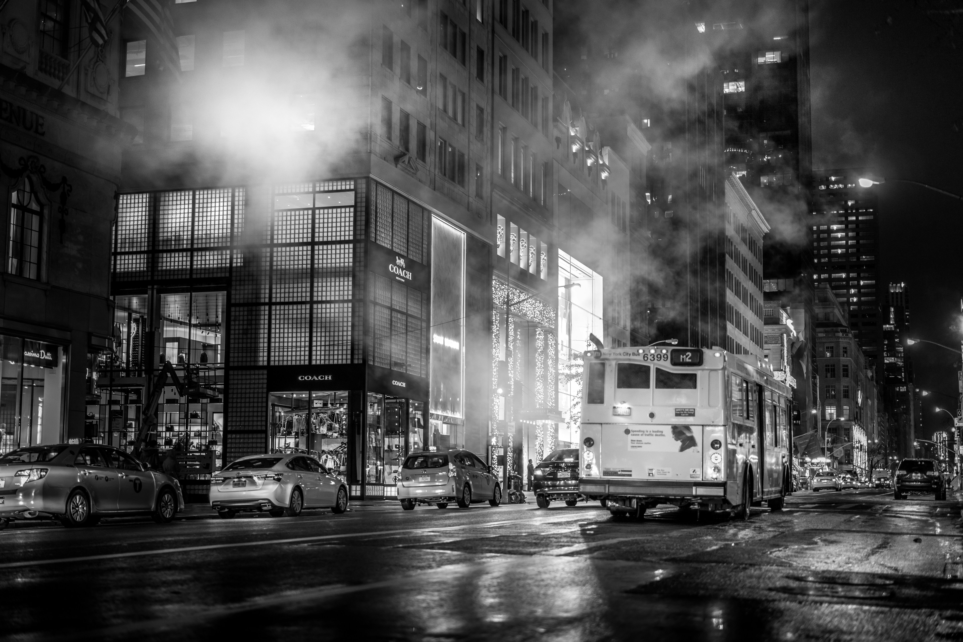 Grayscale photo of vehicles and buildings photo – Free Vehicle Image on ...