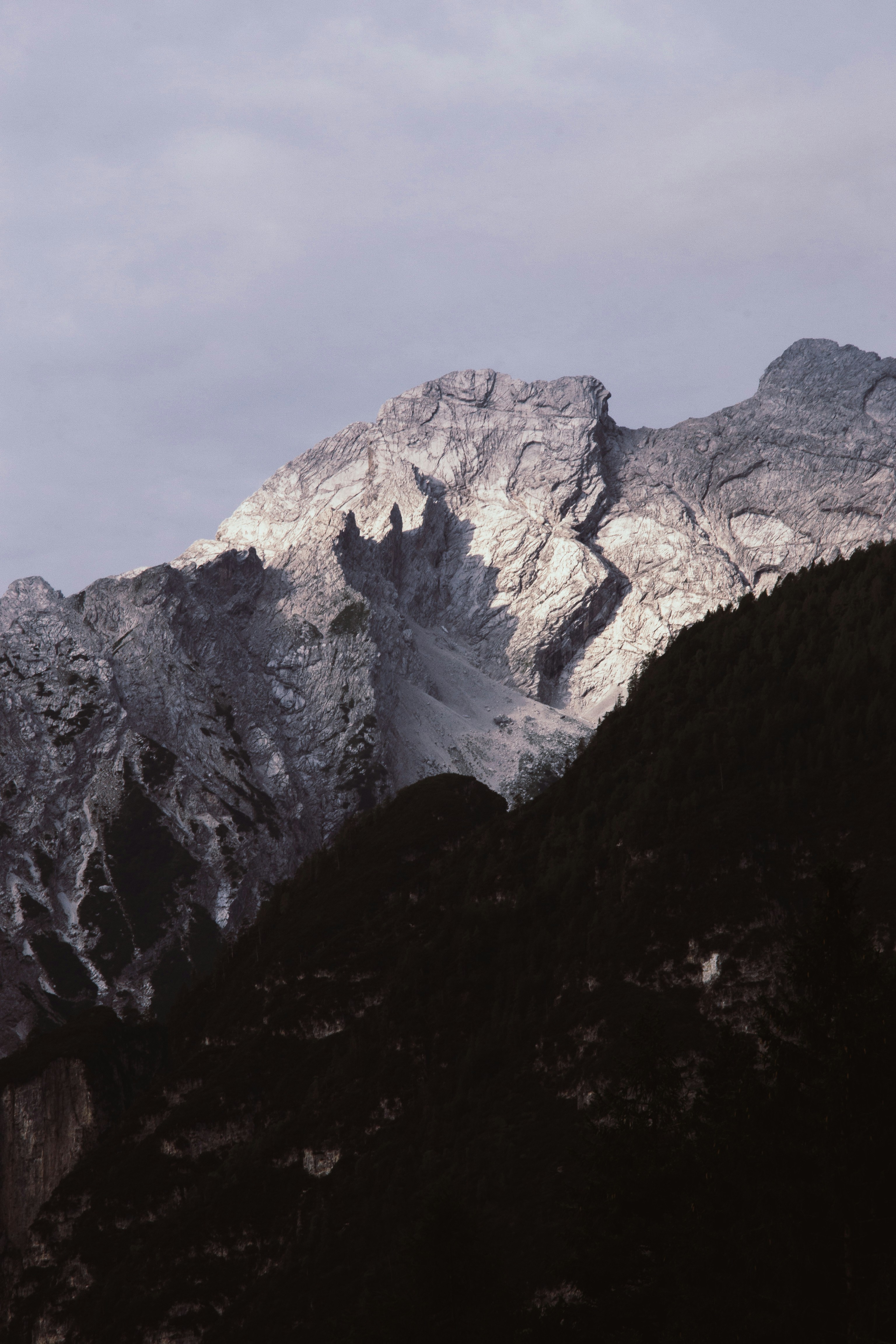 gray mountain photo during daytime