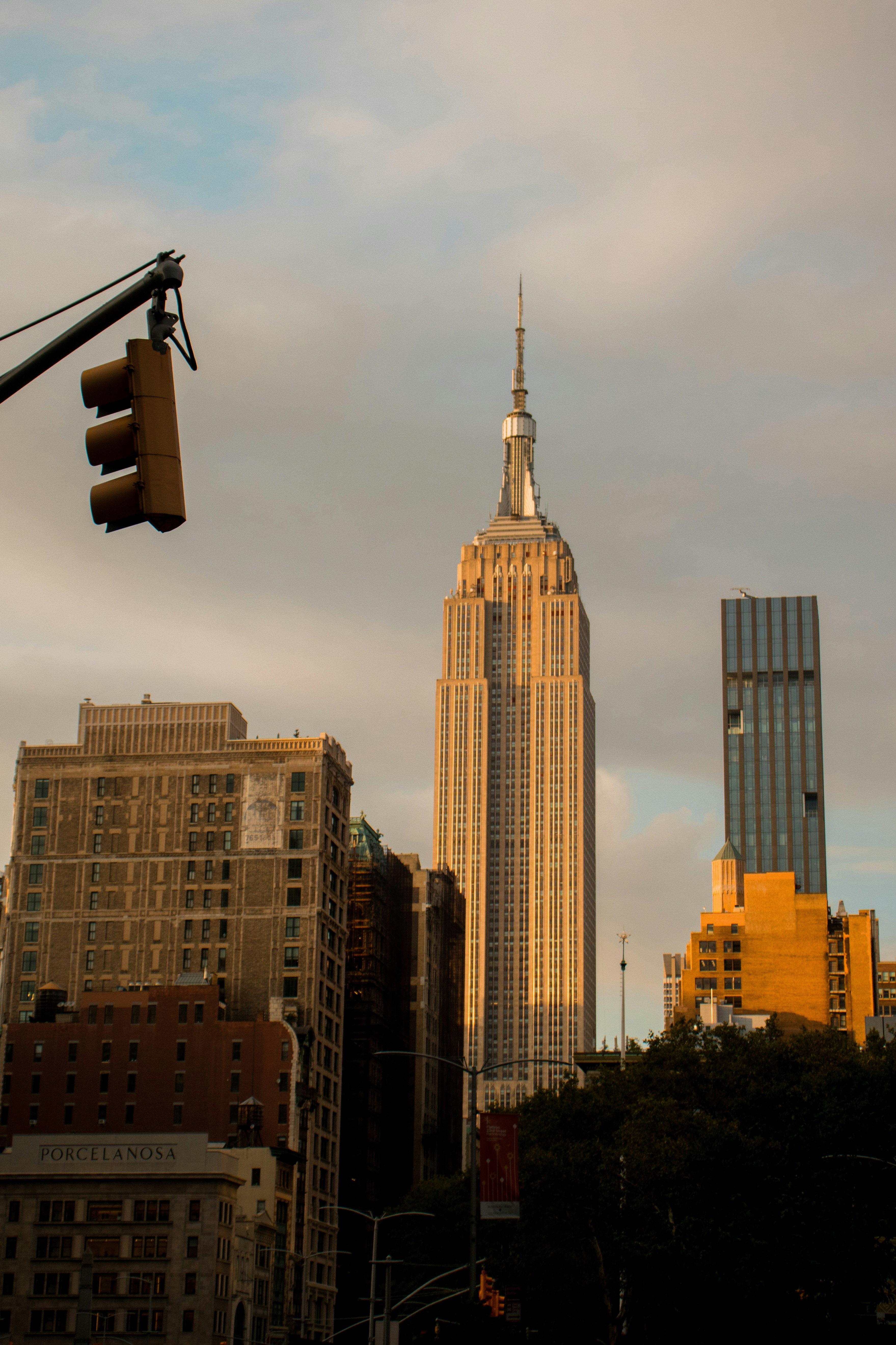 Midtown's Golden Needle: Empire State Building in Quiet Afternoon Light