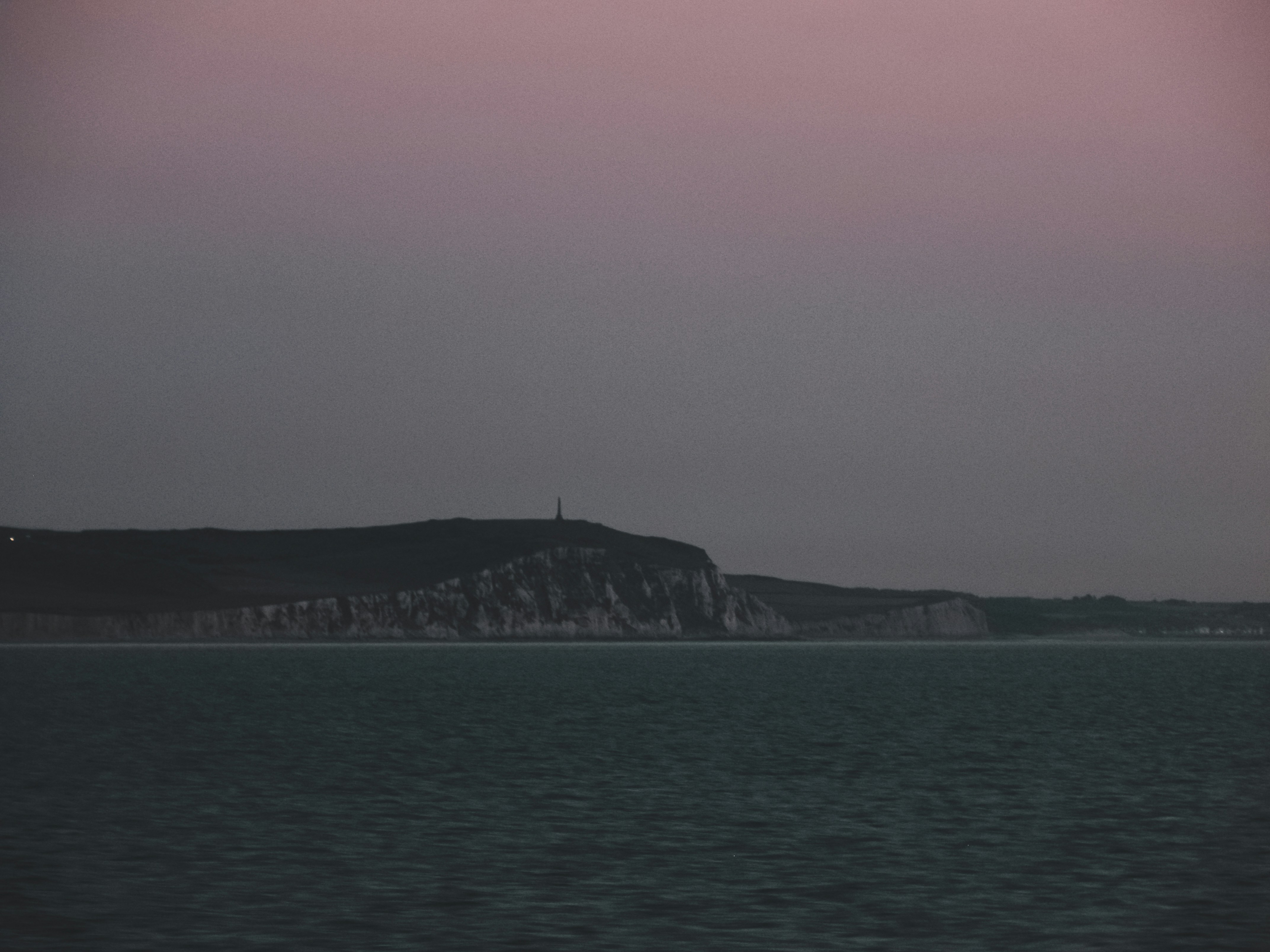 cliff facing ocean