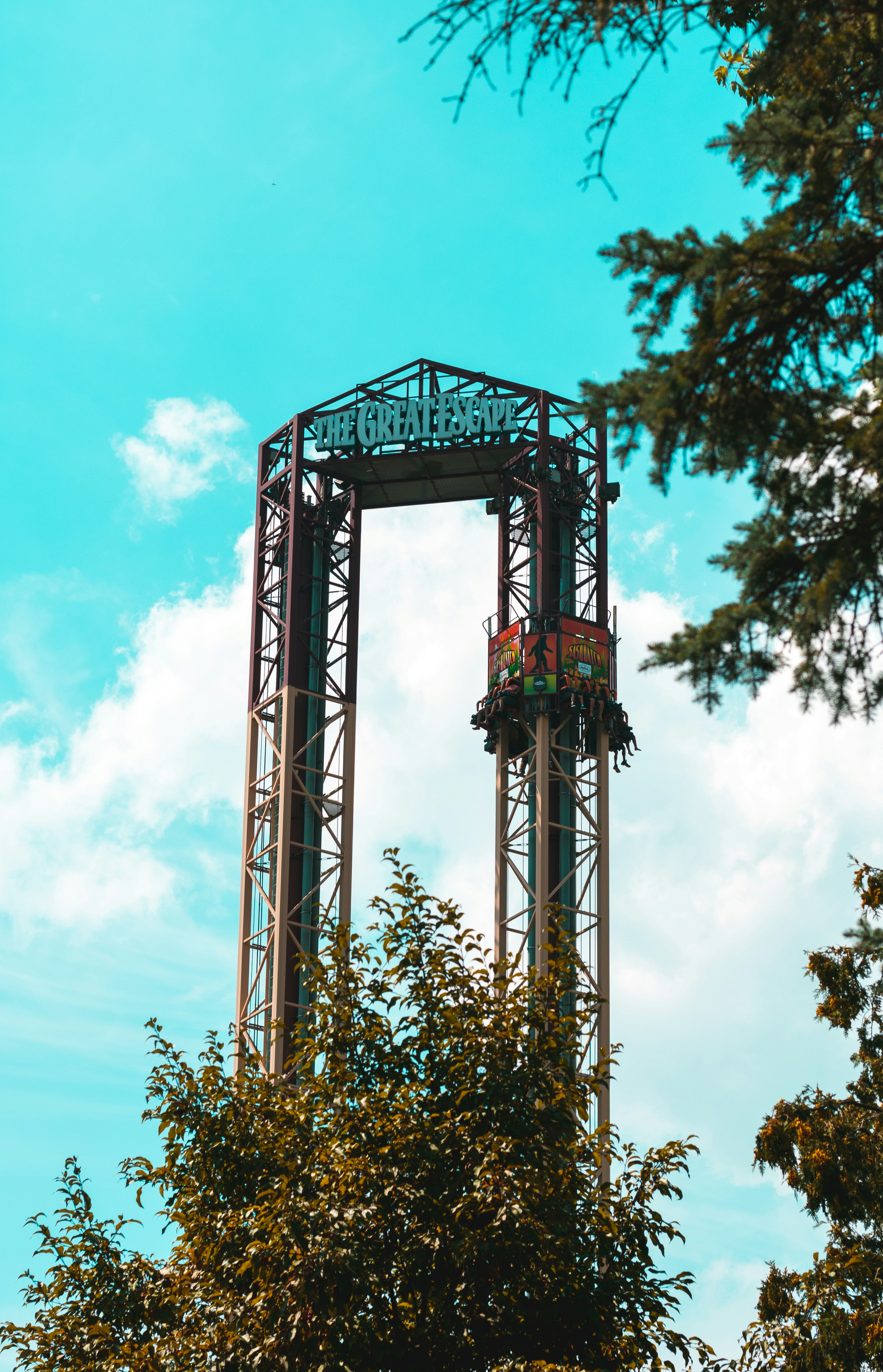 Sky-High Tower: The Great Tower Reaches Toward a Turquoise Sky