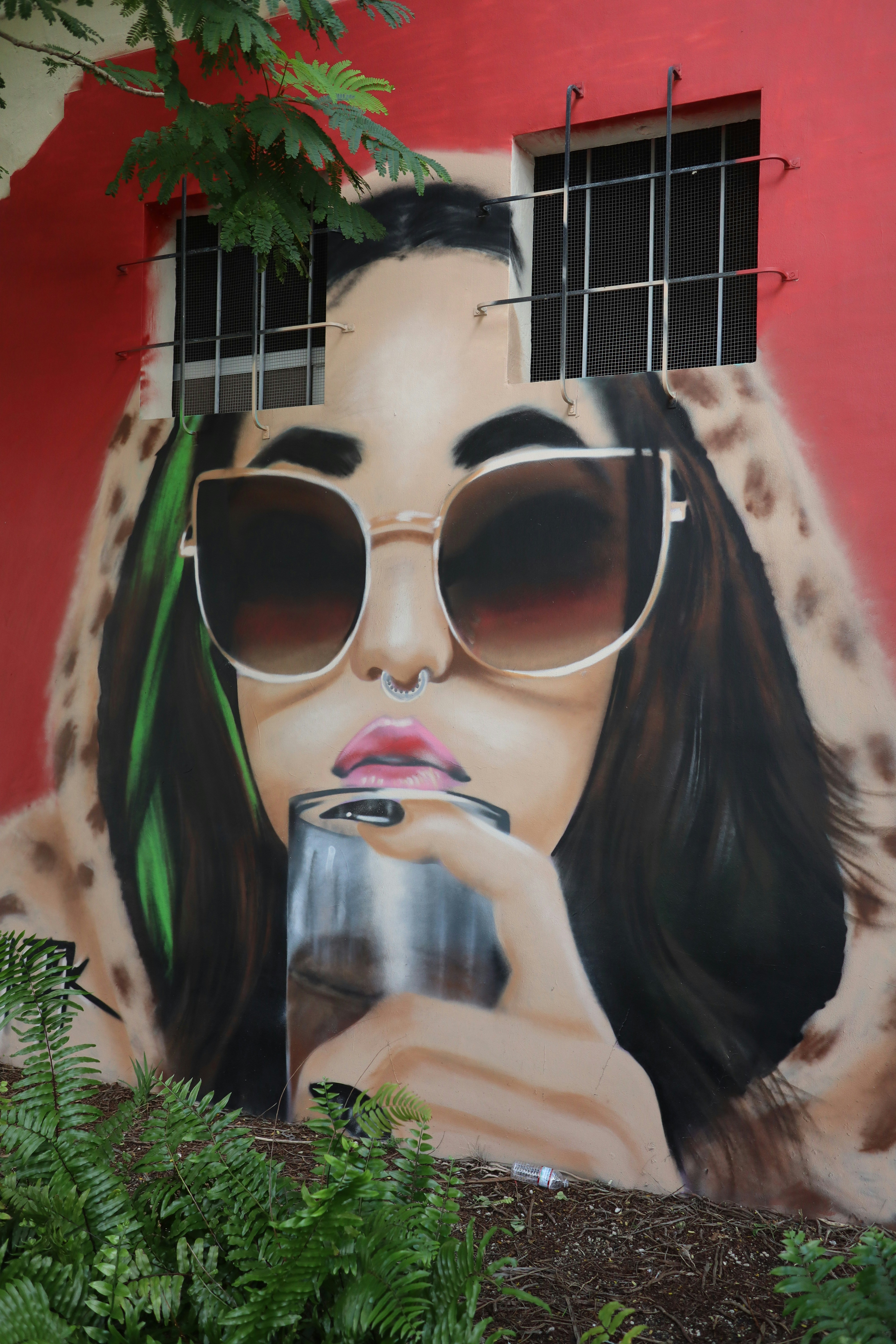 Sunglass Reverie: Portrait of Spray-Painted Glamour