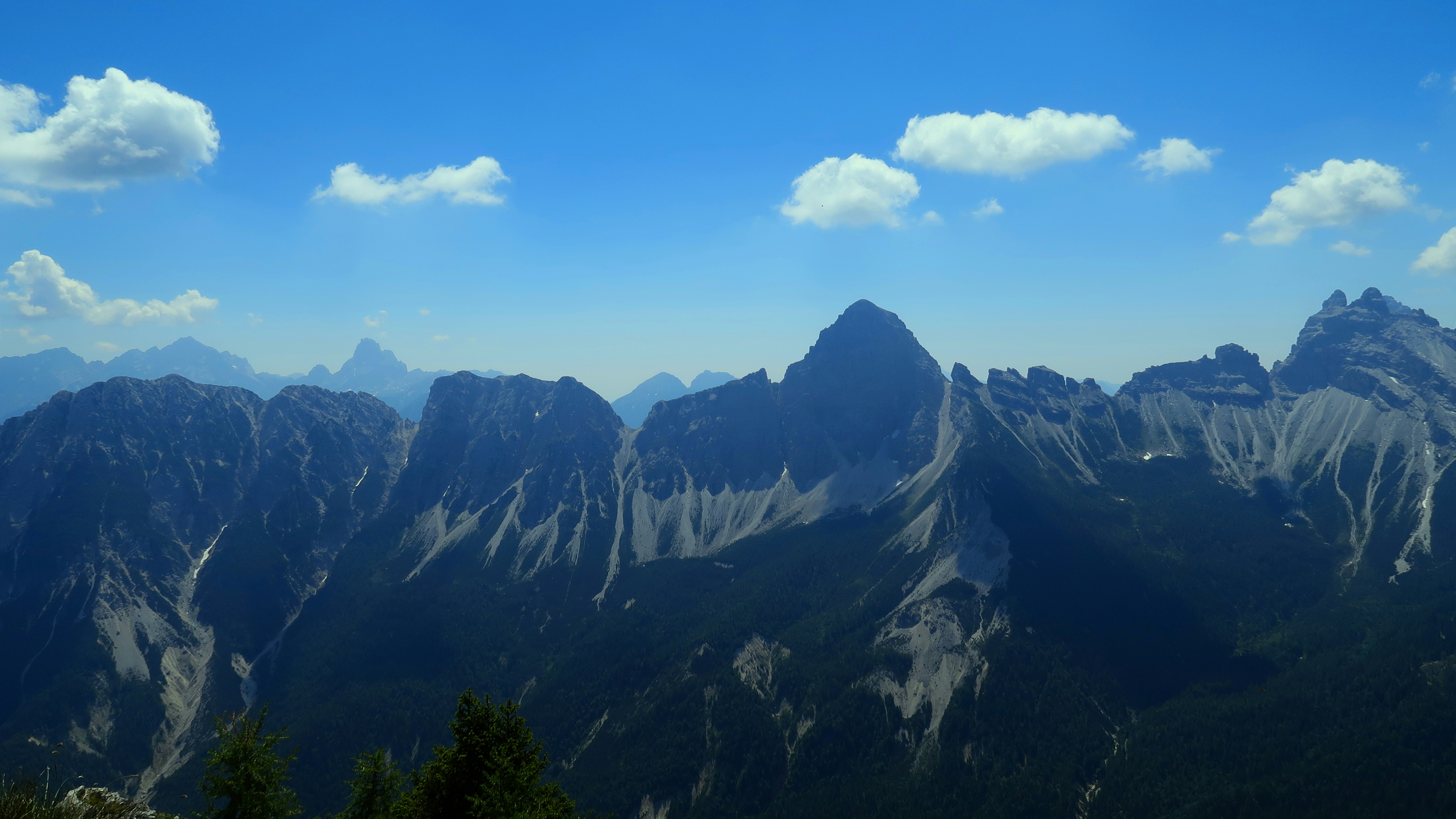 aerial-photography of mountain