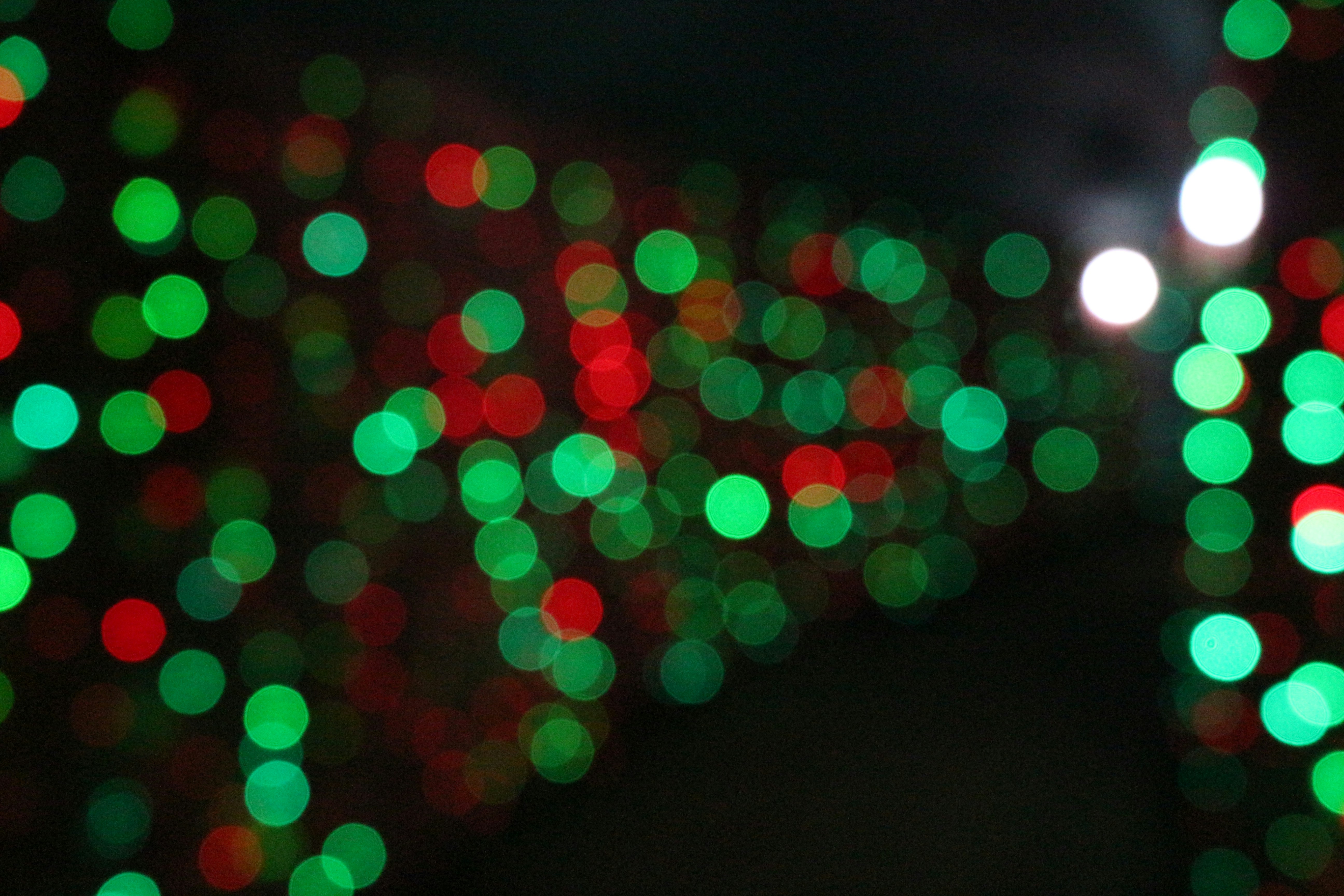 Bokeh Boulevard: Red and Green Orbs Paint a Night Street