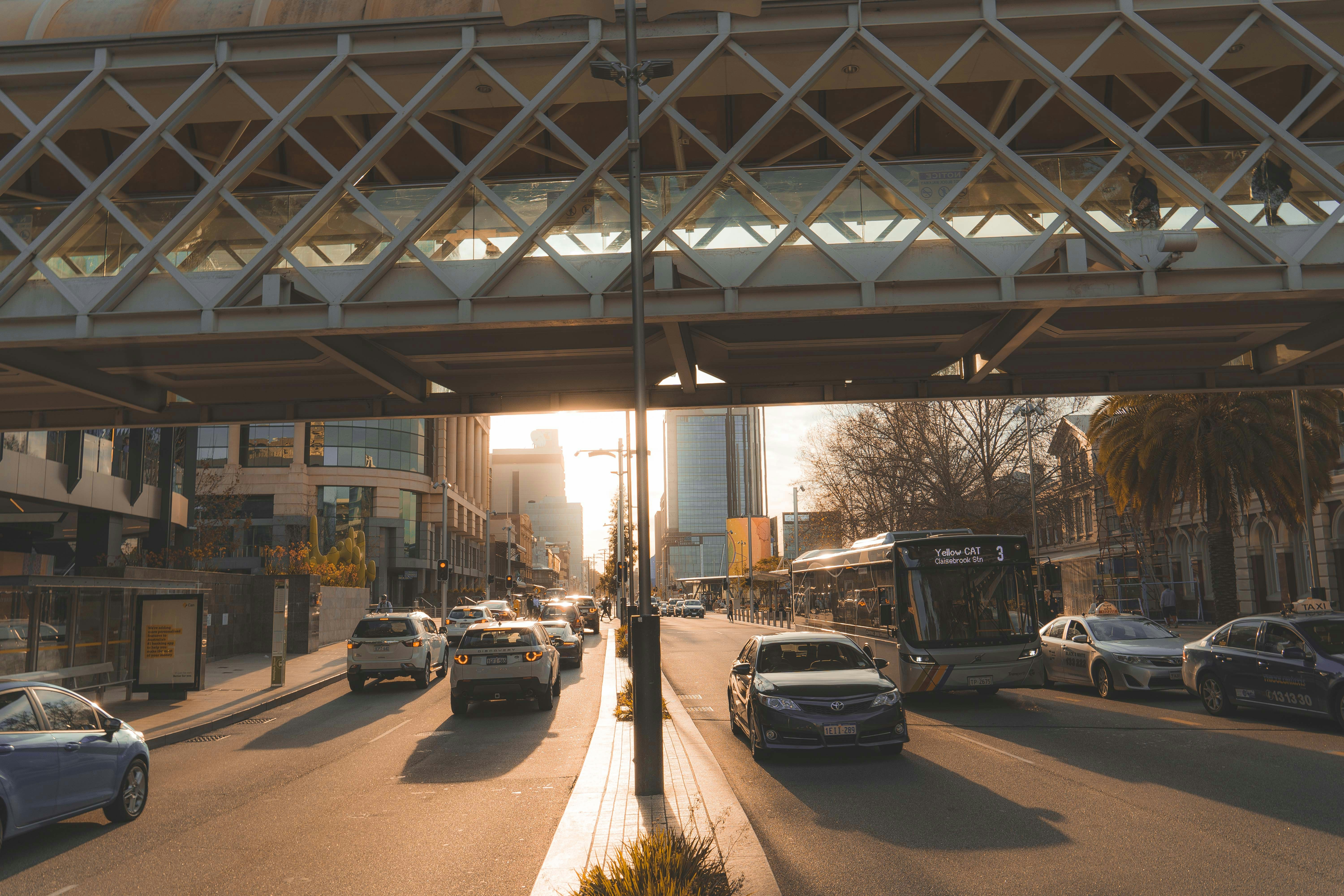 Architectural photography of white and beige concrete bridge photo ...