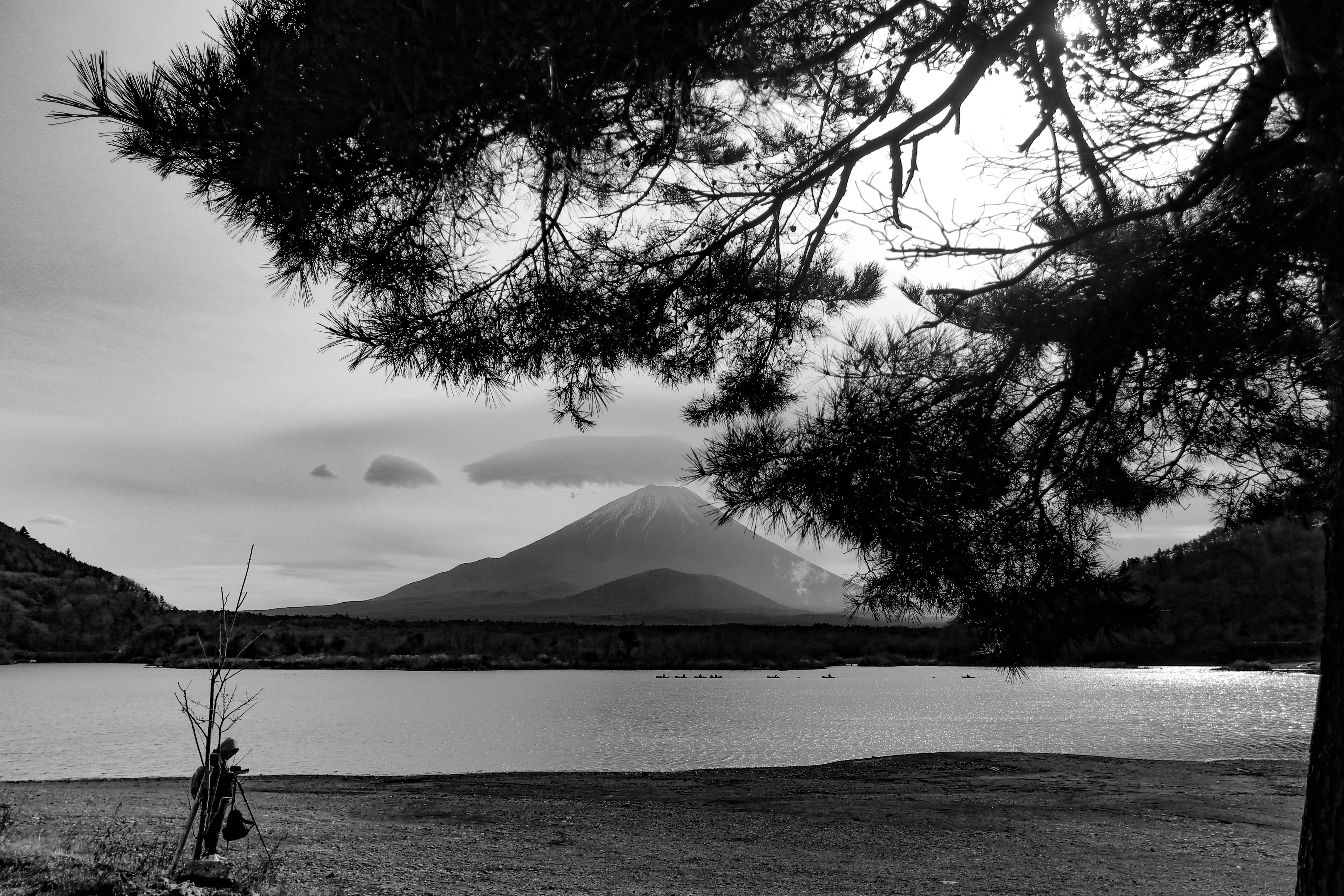 Grayscale photo of volcano photo – Free Grey Image on Unsplash