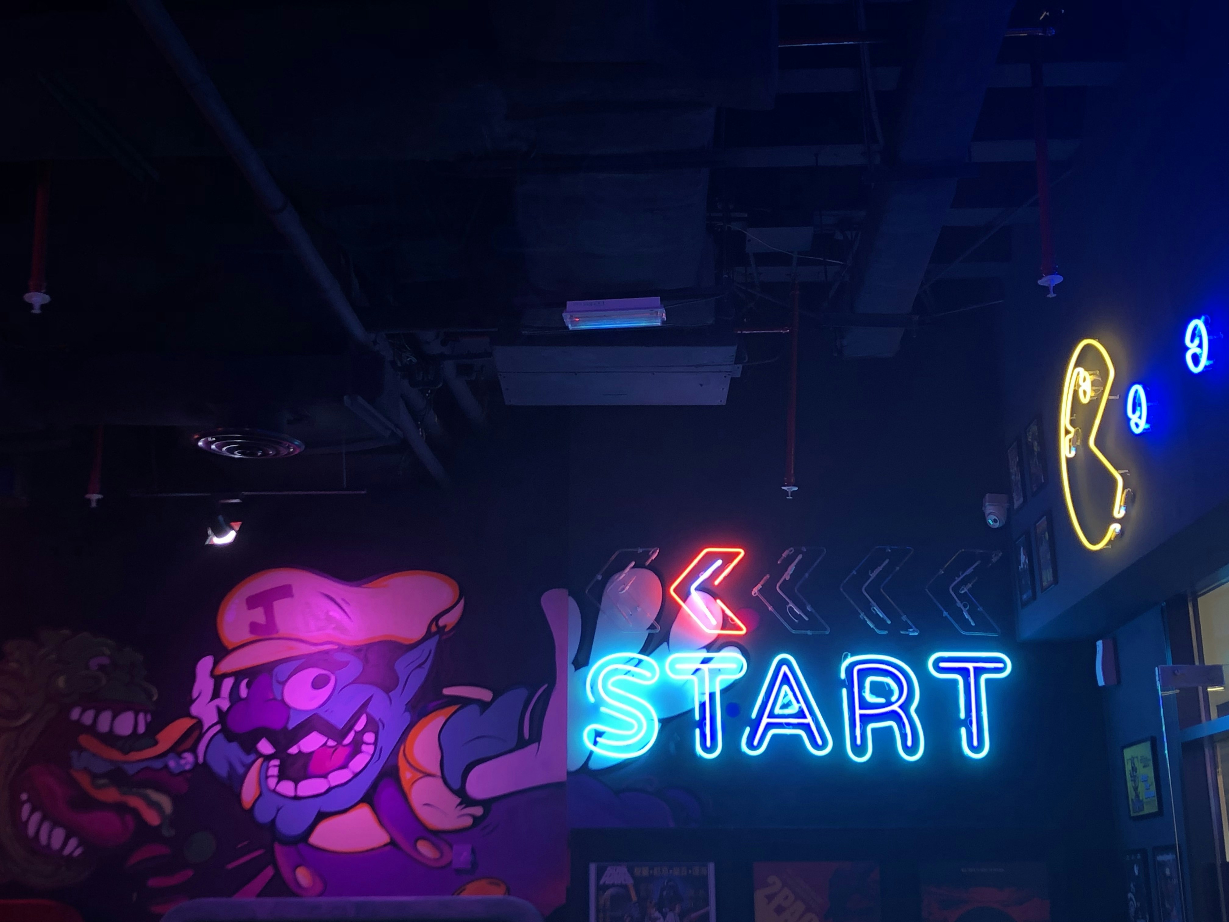 Blue Start LED signage photo – Free Light Image on Unsplash
