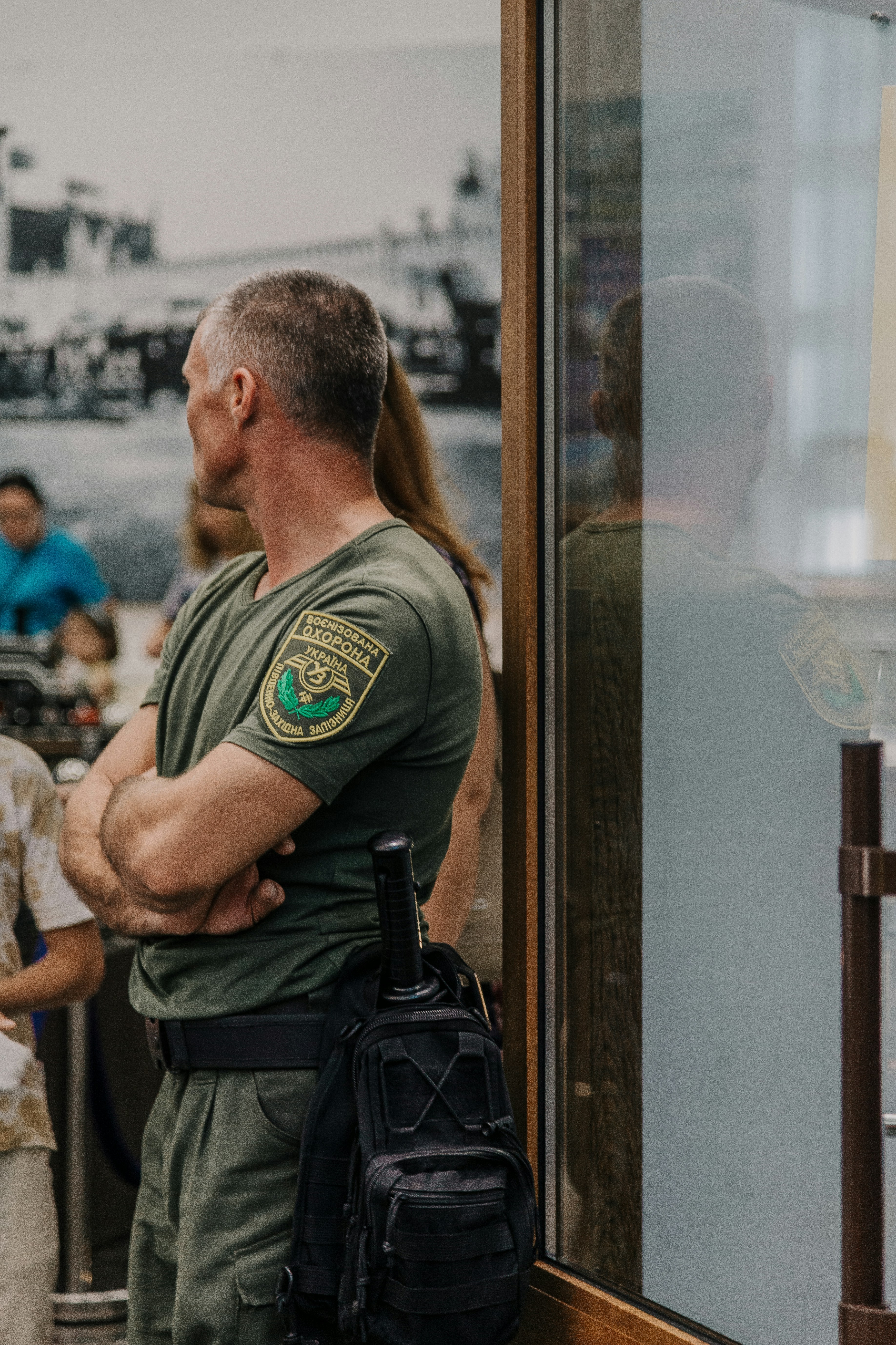 UKRAINE. Kiev. 2019. Kiev Children's Railway. Museum | man in green crew-neck top standing outdoors