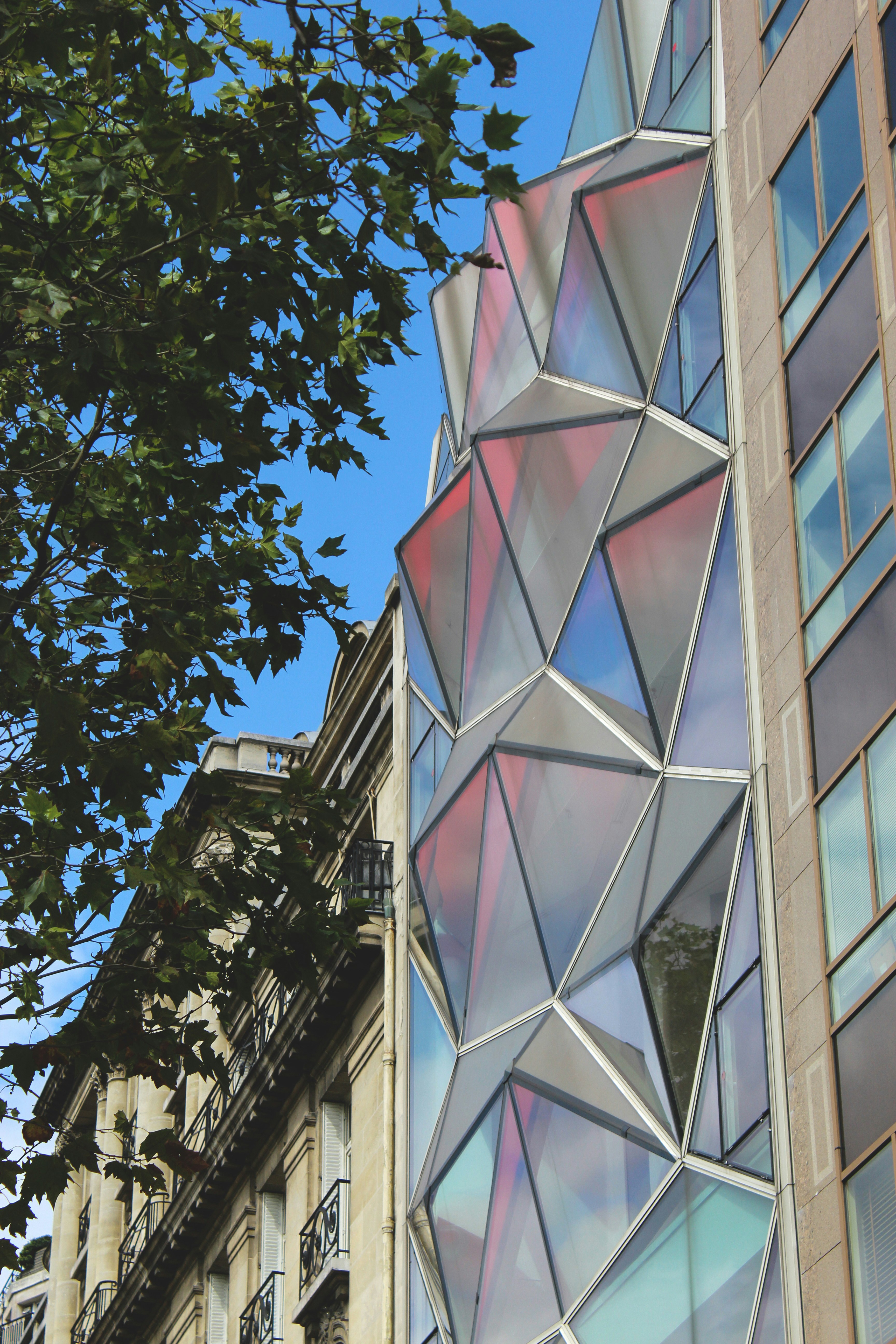 Chromatic Facade: Geometry and Glass in Urban Light