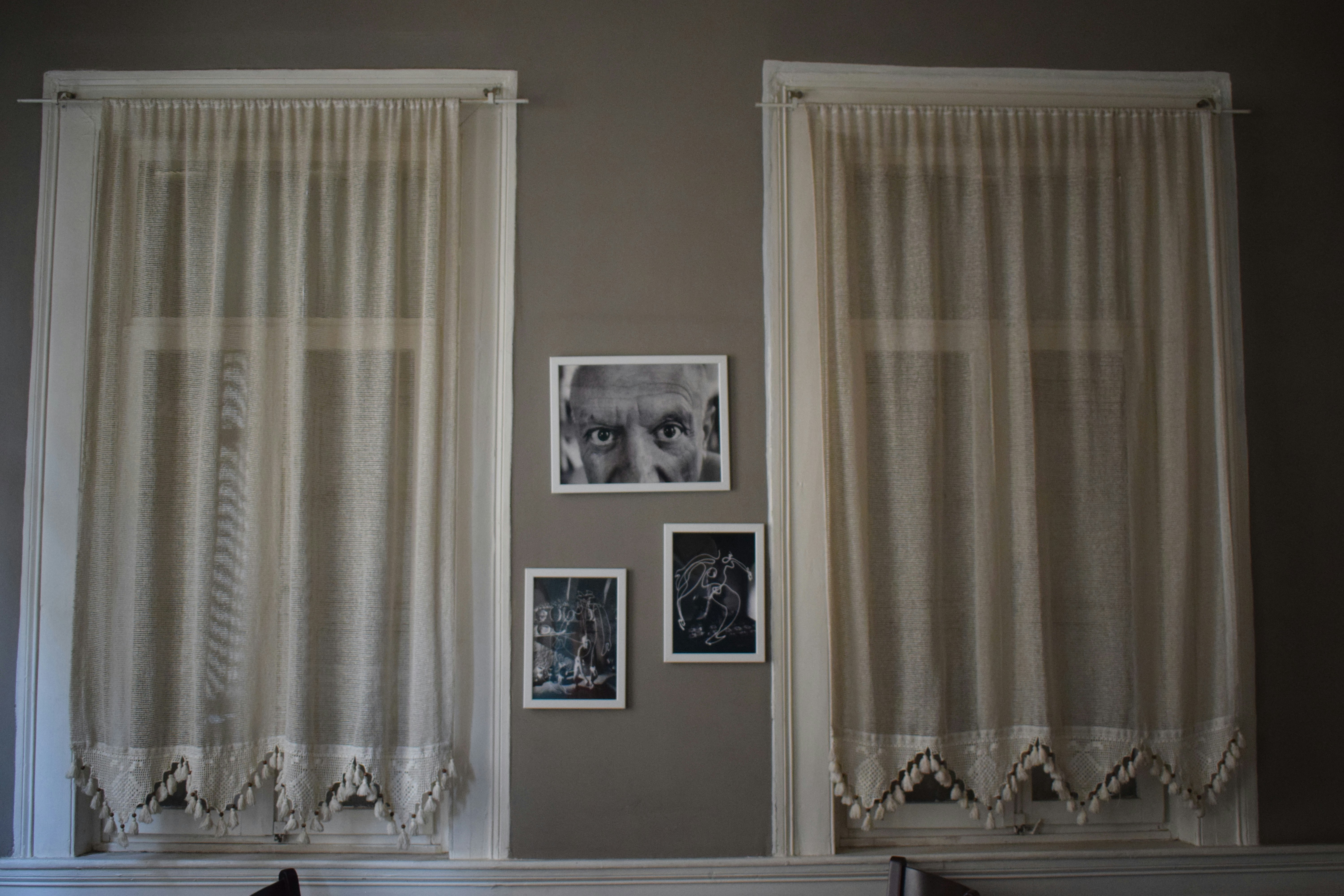 Eyes Behind Lace: A Subtle Wall Gallery