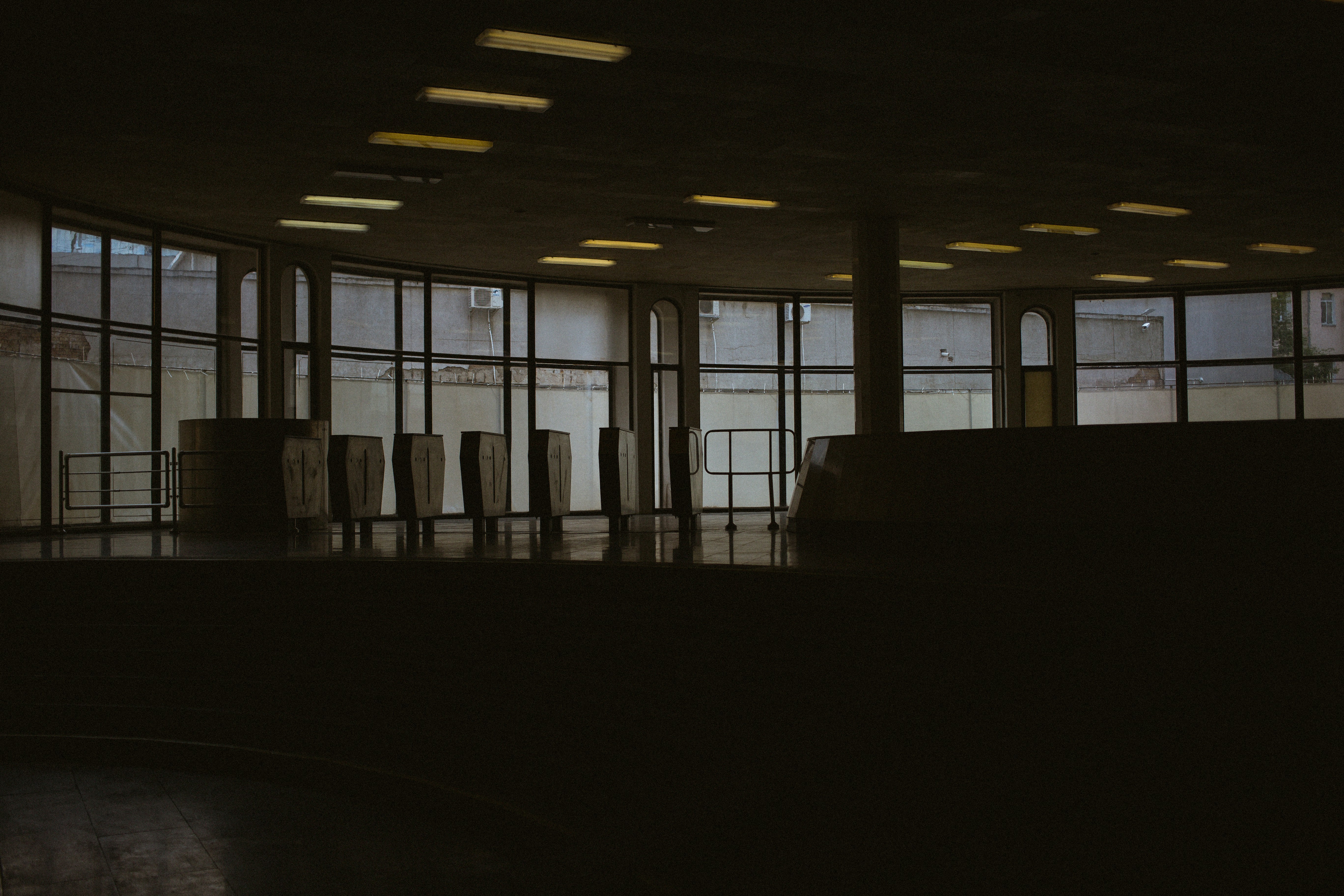 Inside building view during night time photo – Free Grey Image on Unsplash