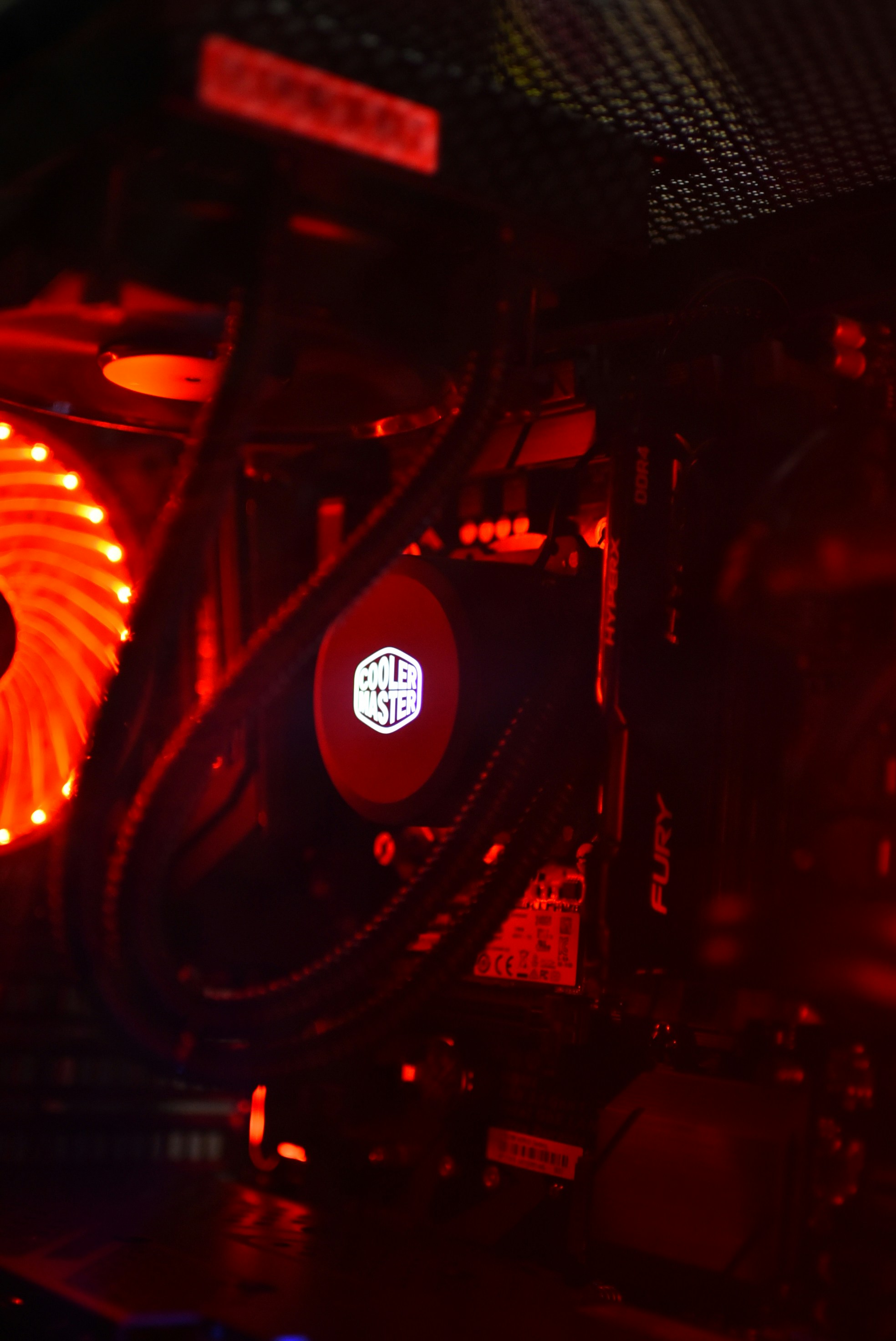 Dual Glow: A Red-Hued Inside Look at a Power‑Housed PC