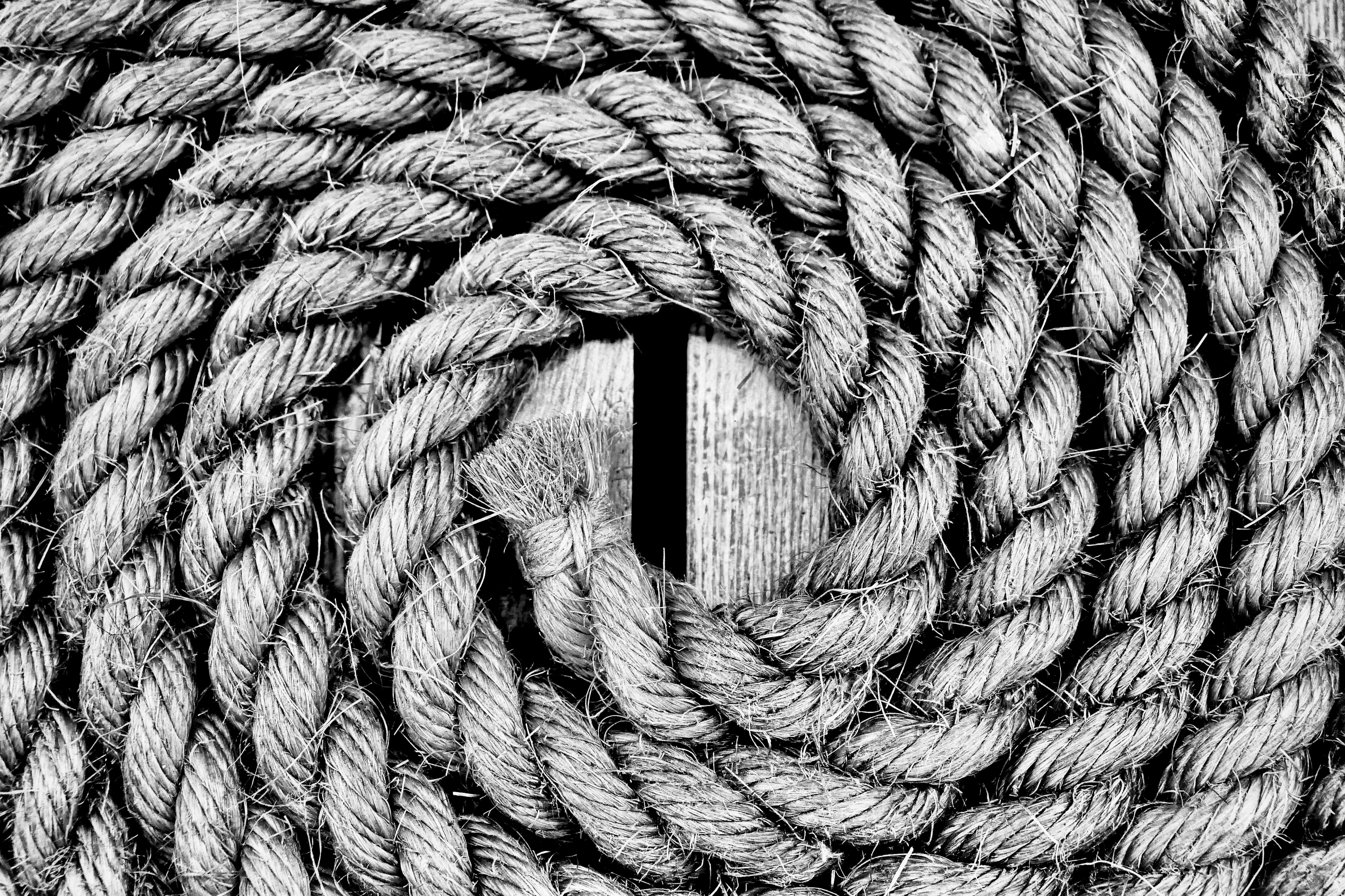 Grayscale photography of braided rope photo – Free Otranto Image on ...