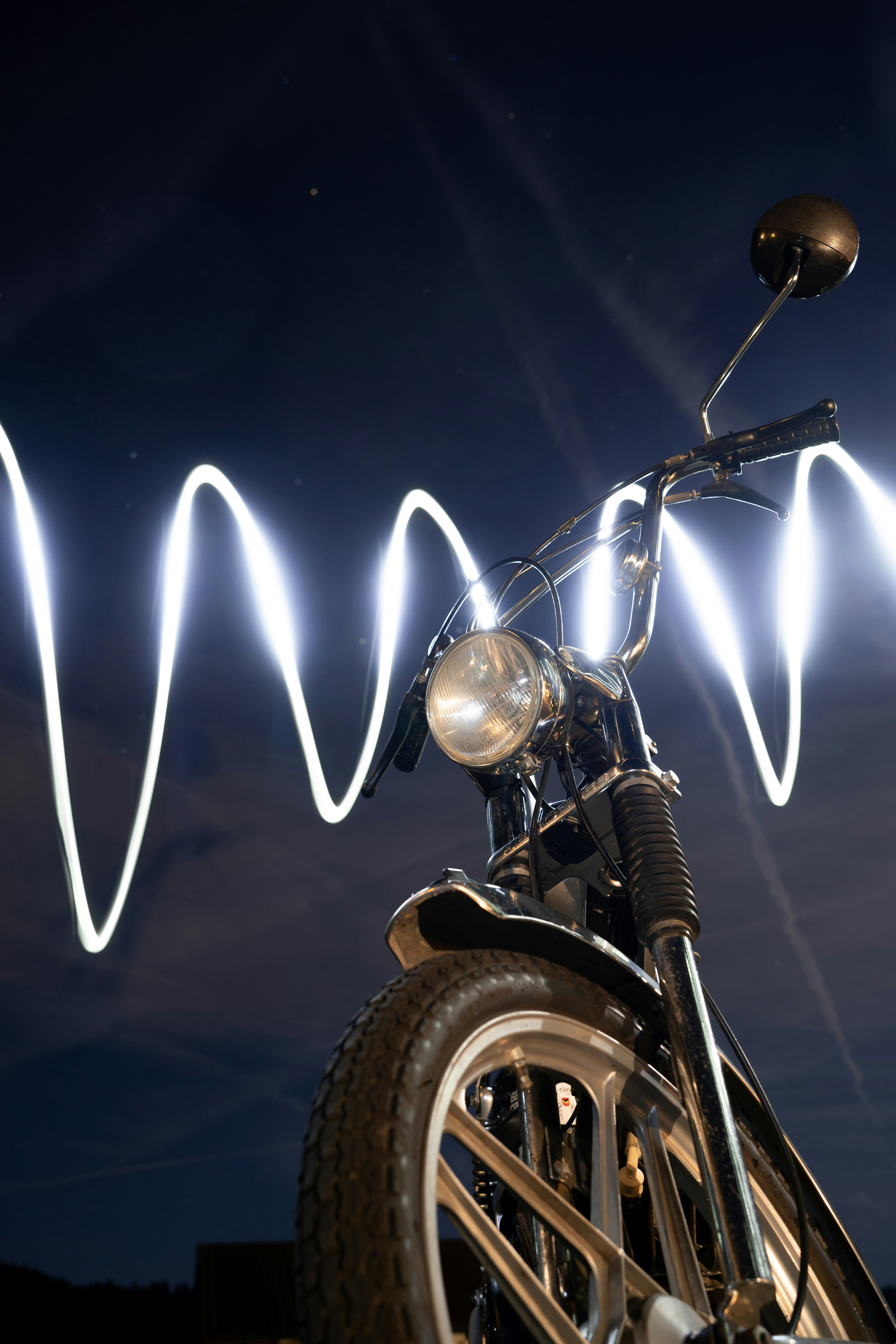 Neon Trail: A Midnight Ride Past the Light-Wave