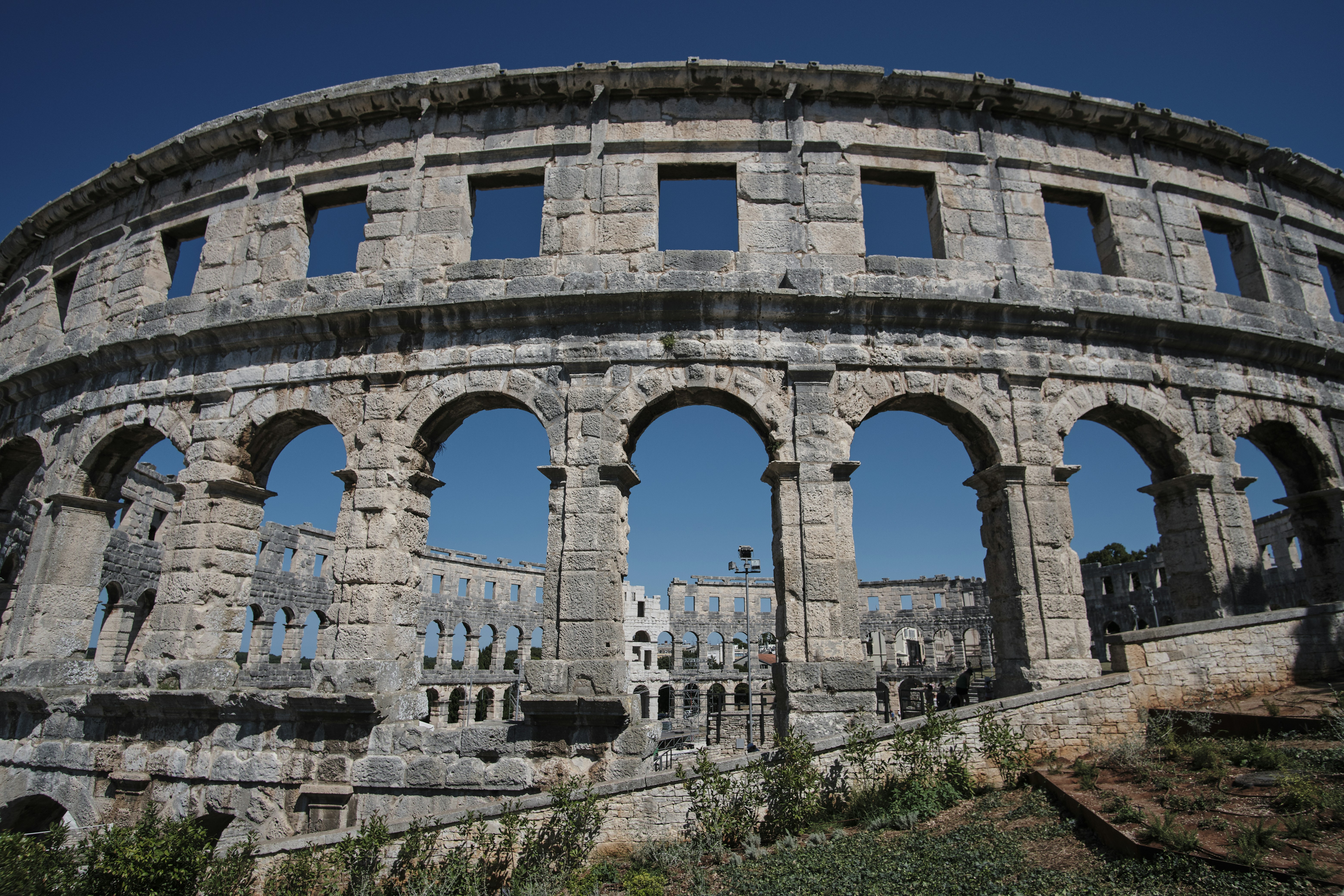 The amphitheater at Pula, Croatia | The Colosseum, Rome