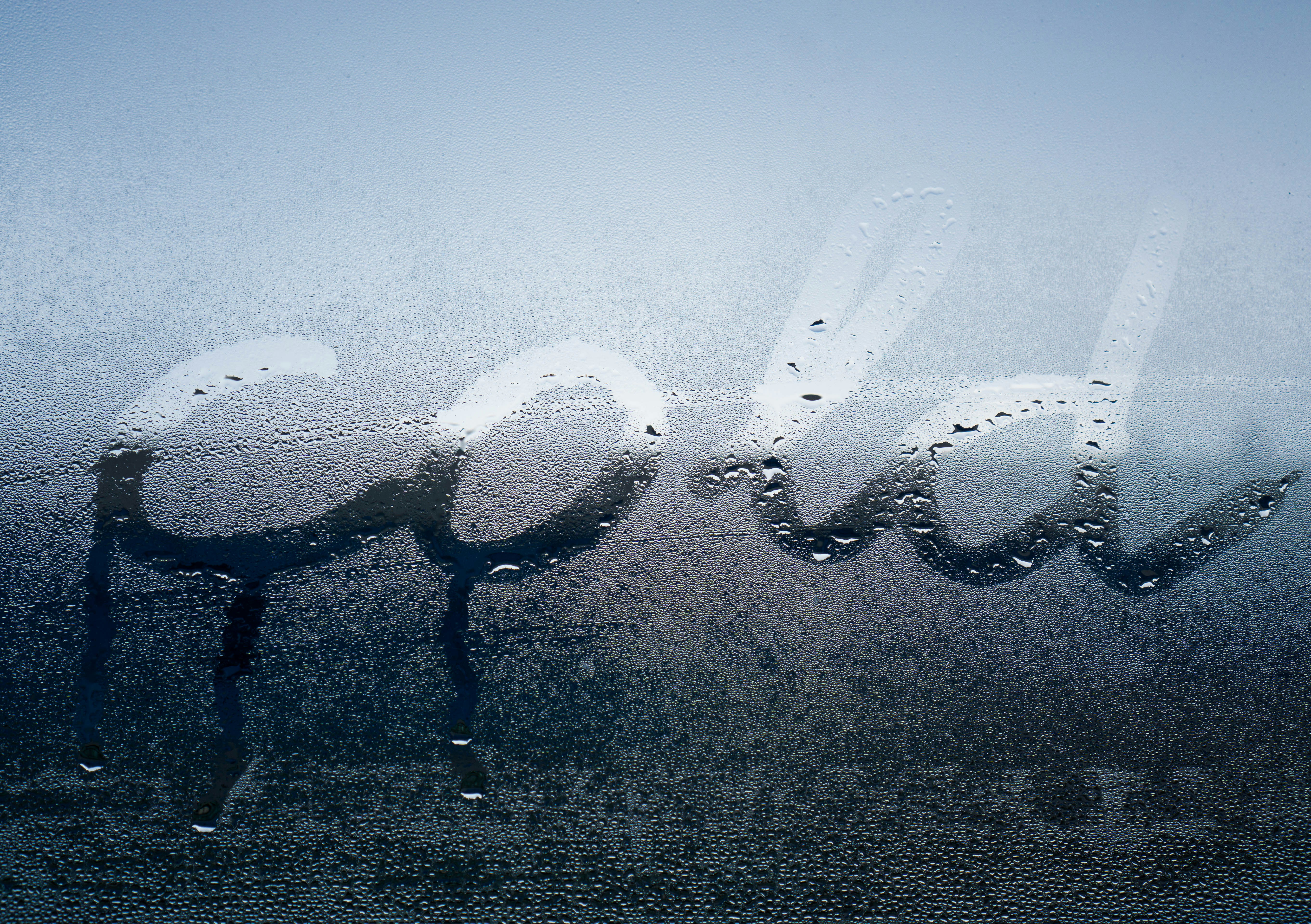 The word cold written on a frosty window photo – Free Grey Image on ...