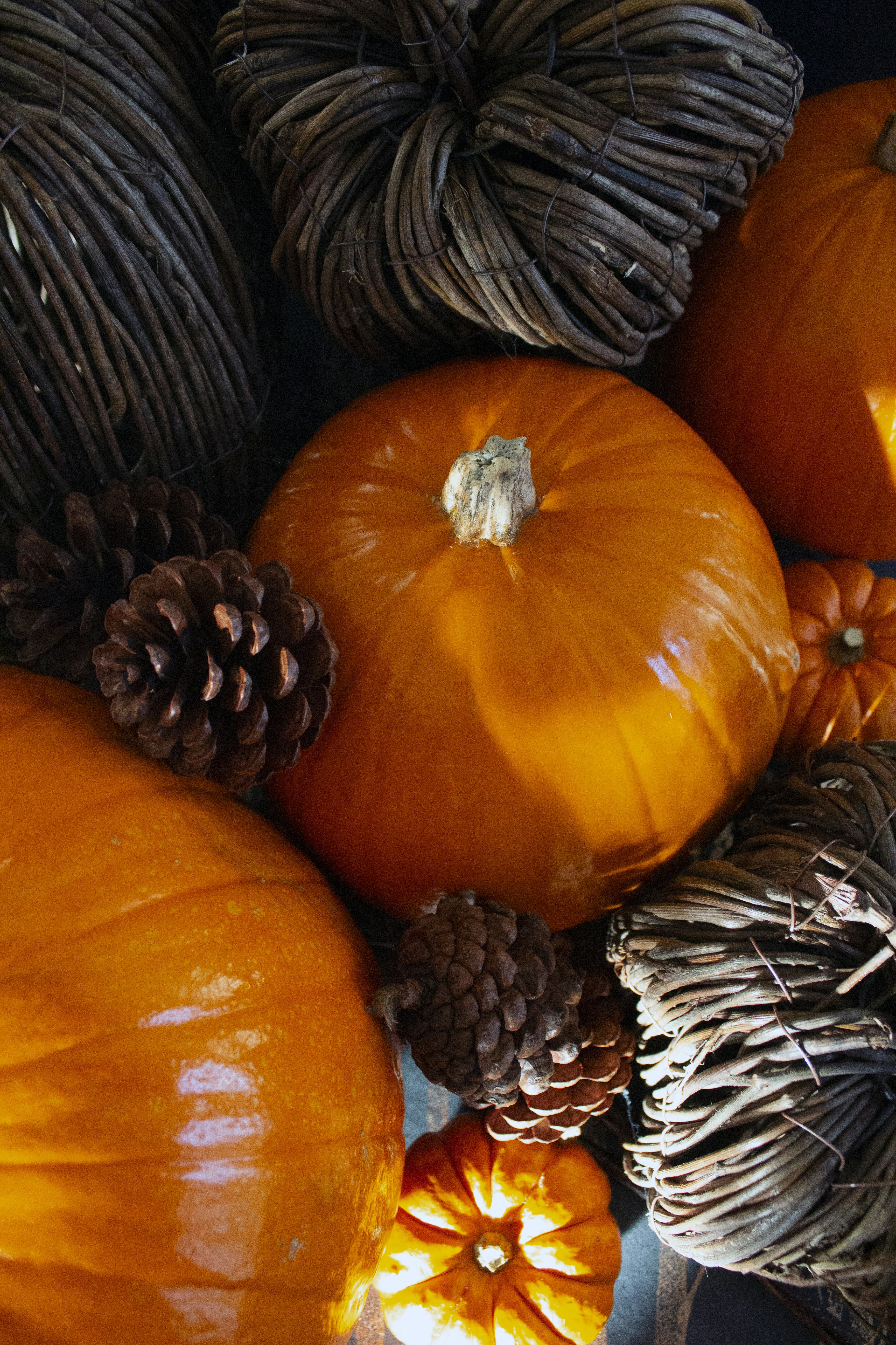 Chevron Pumpkin Background