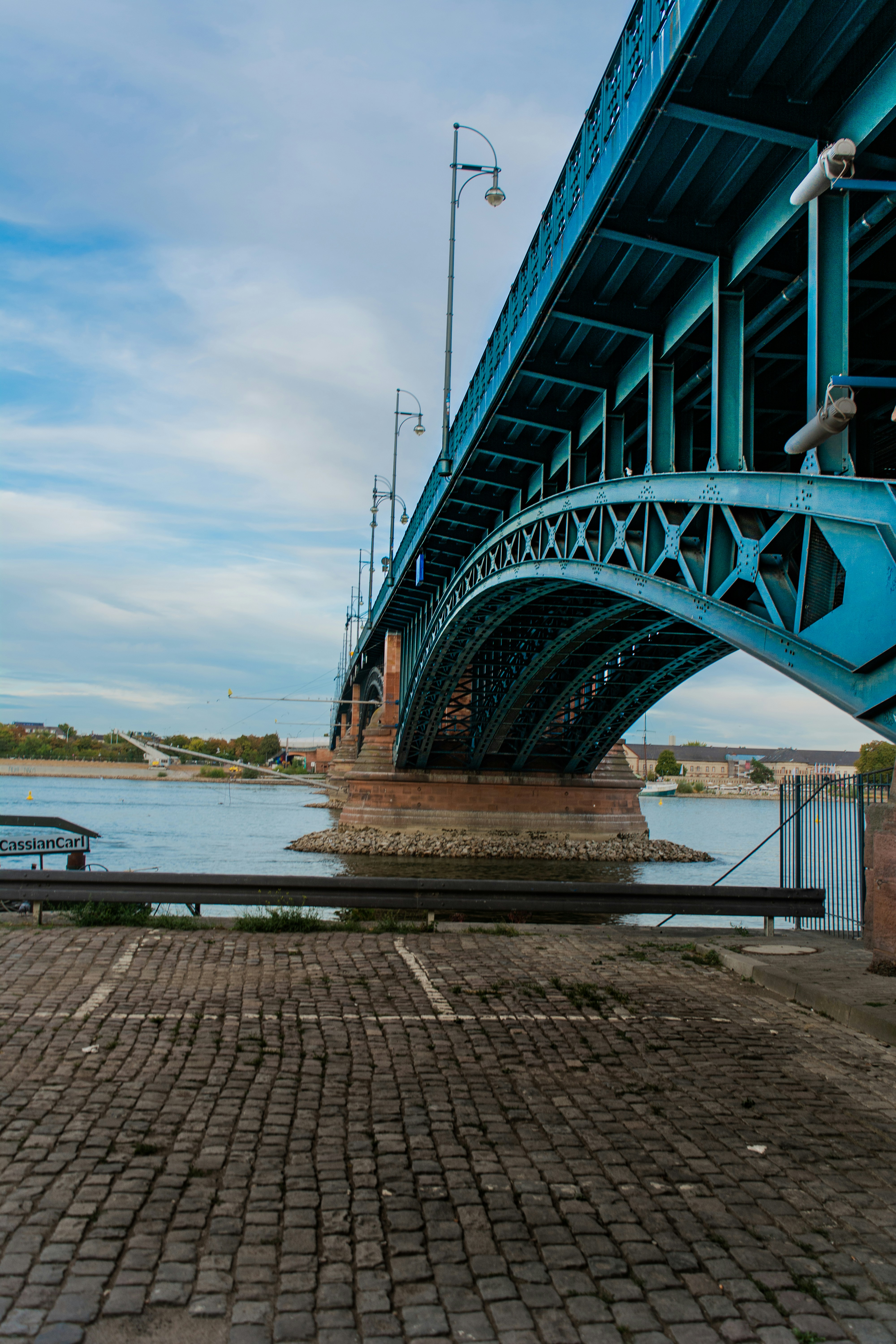 Blue concrete bridge at daytime photo – Free Frankfurt Image on Unsplash