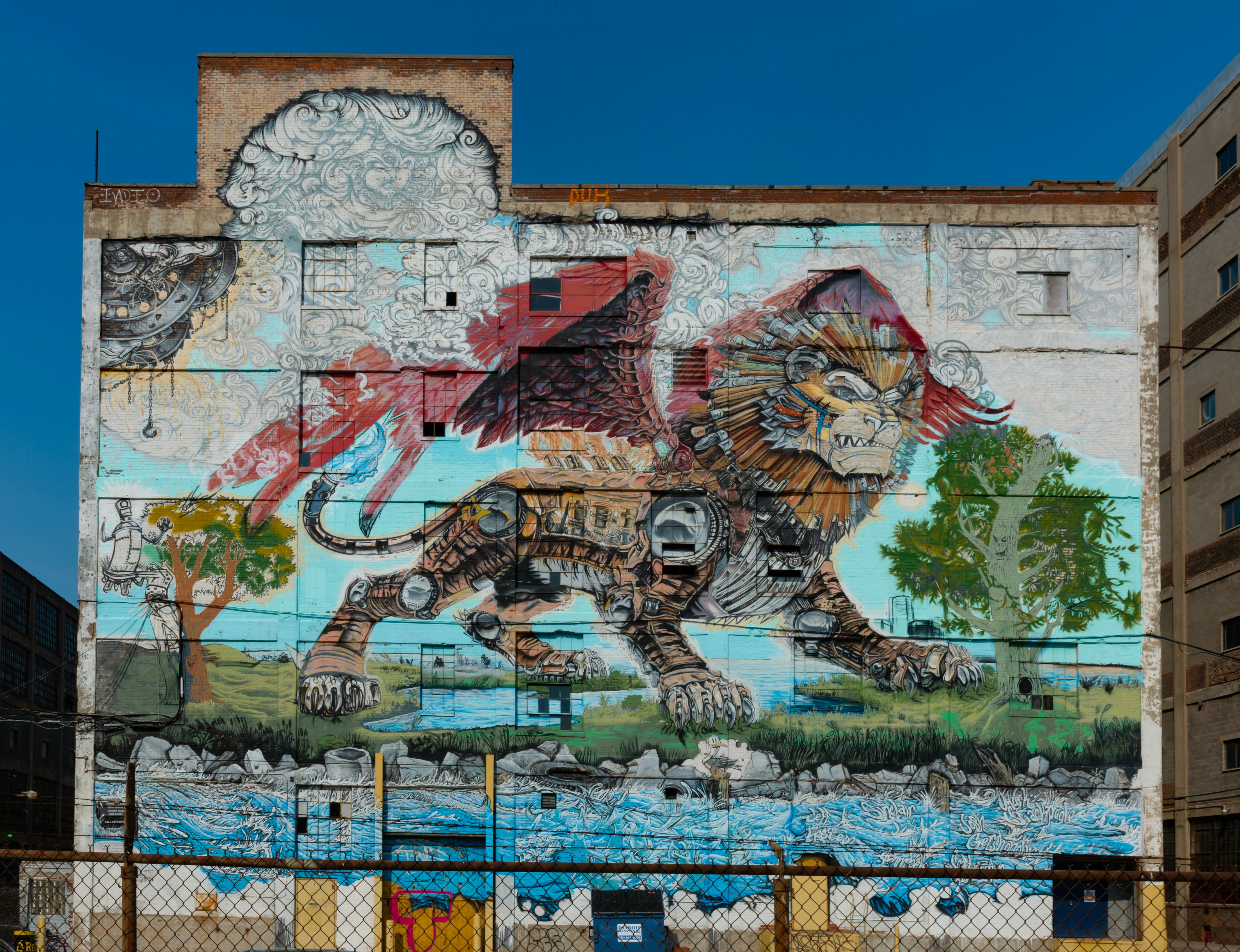 Pintura de león con alas foto – Imagen de Graffiti gratuita en Unsplash