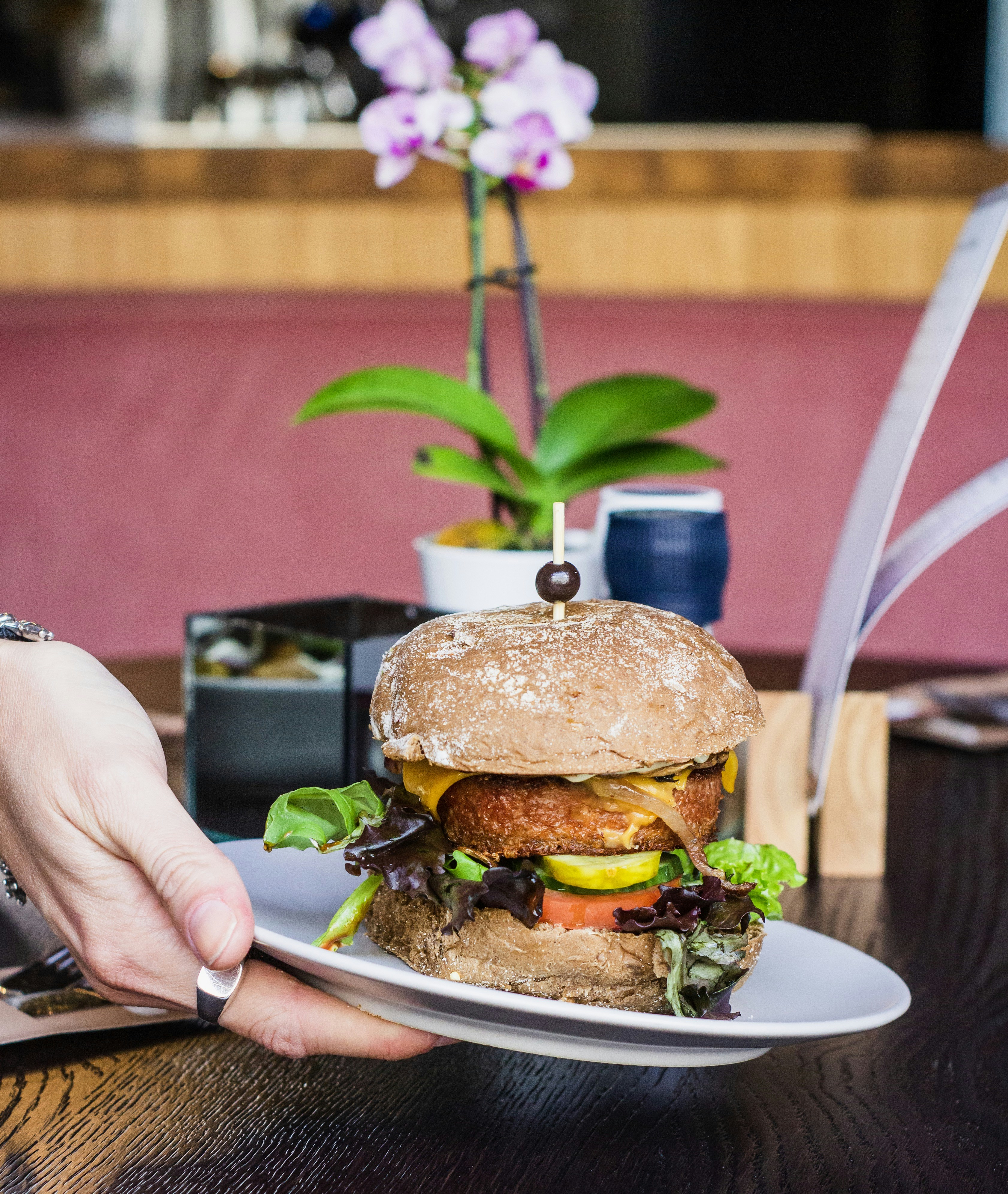 Plate of burger photo – Free Food Image on Unsplash
