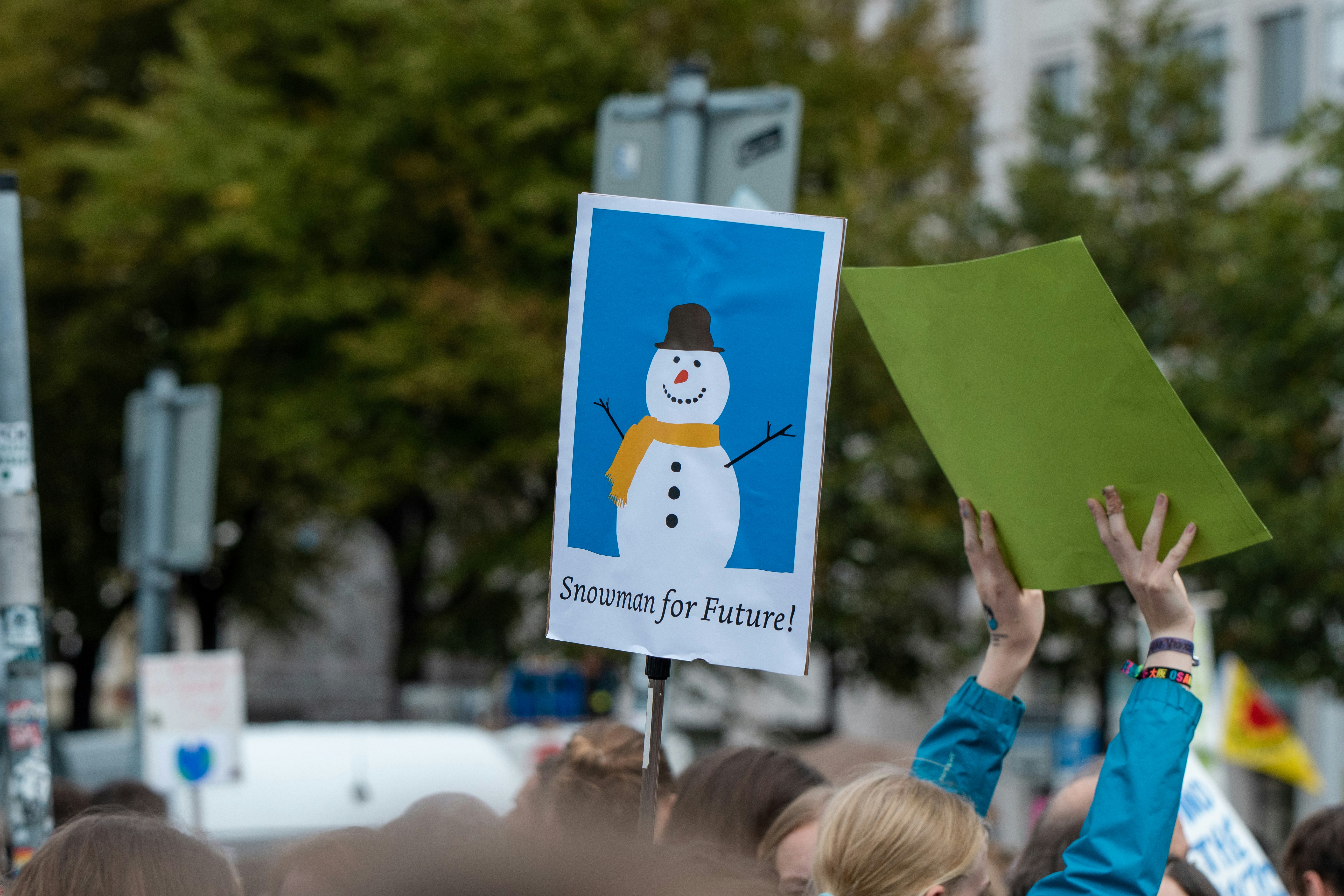 Snowman for Future poster photo – Free Human Image on Unsplash