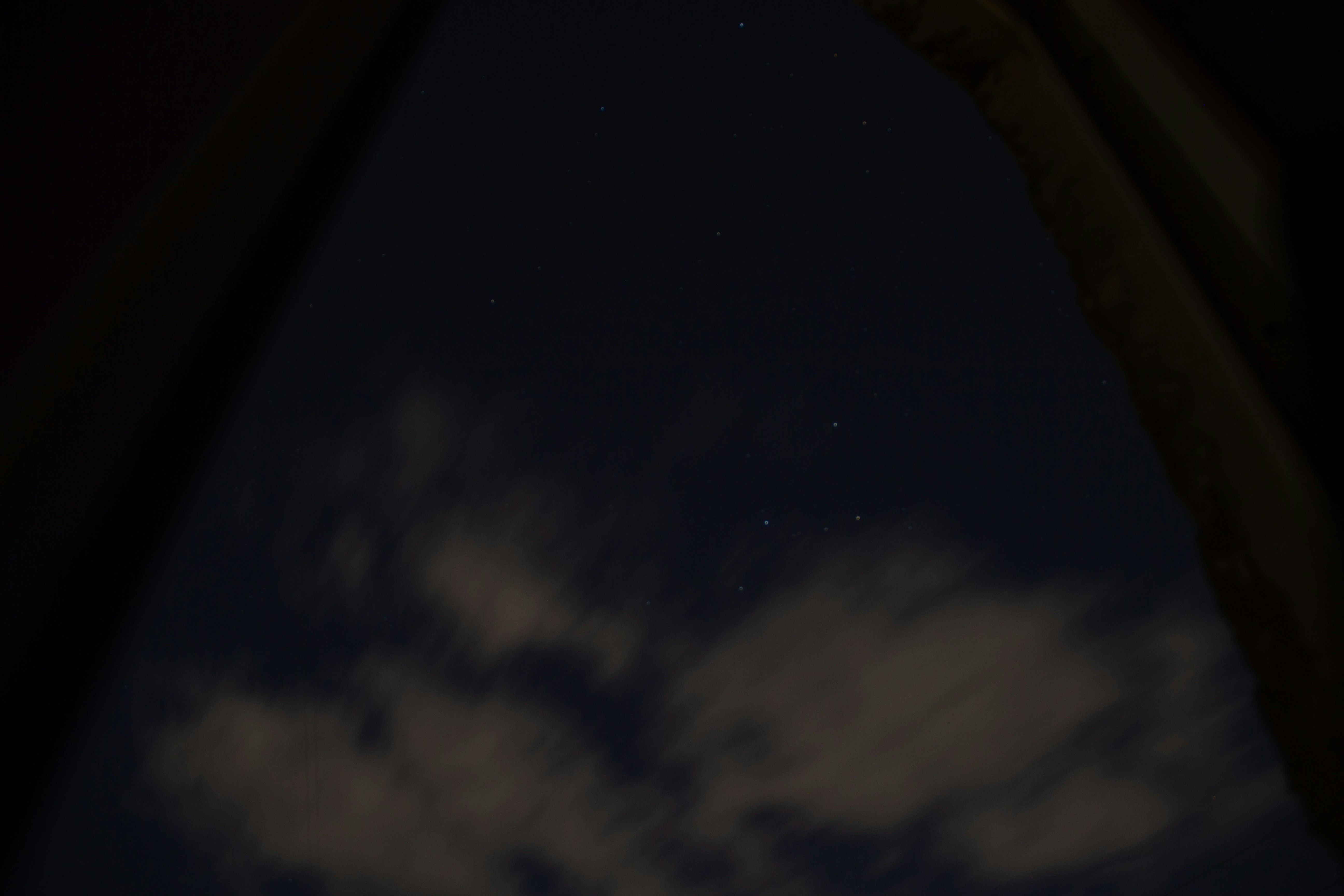 A view of the night sky through a window photo – Free Grey Image on ...