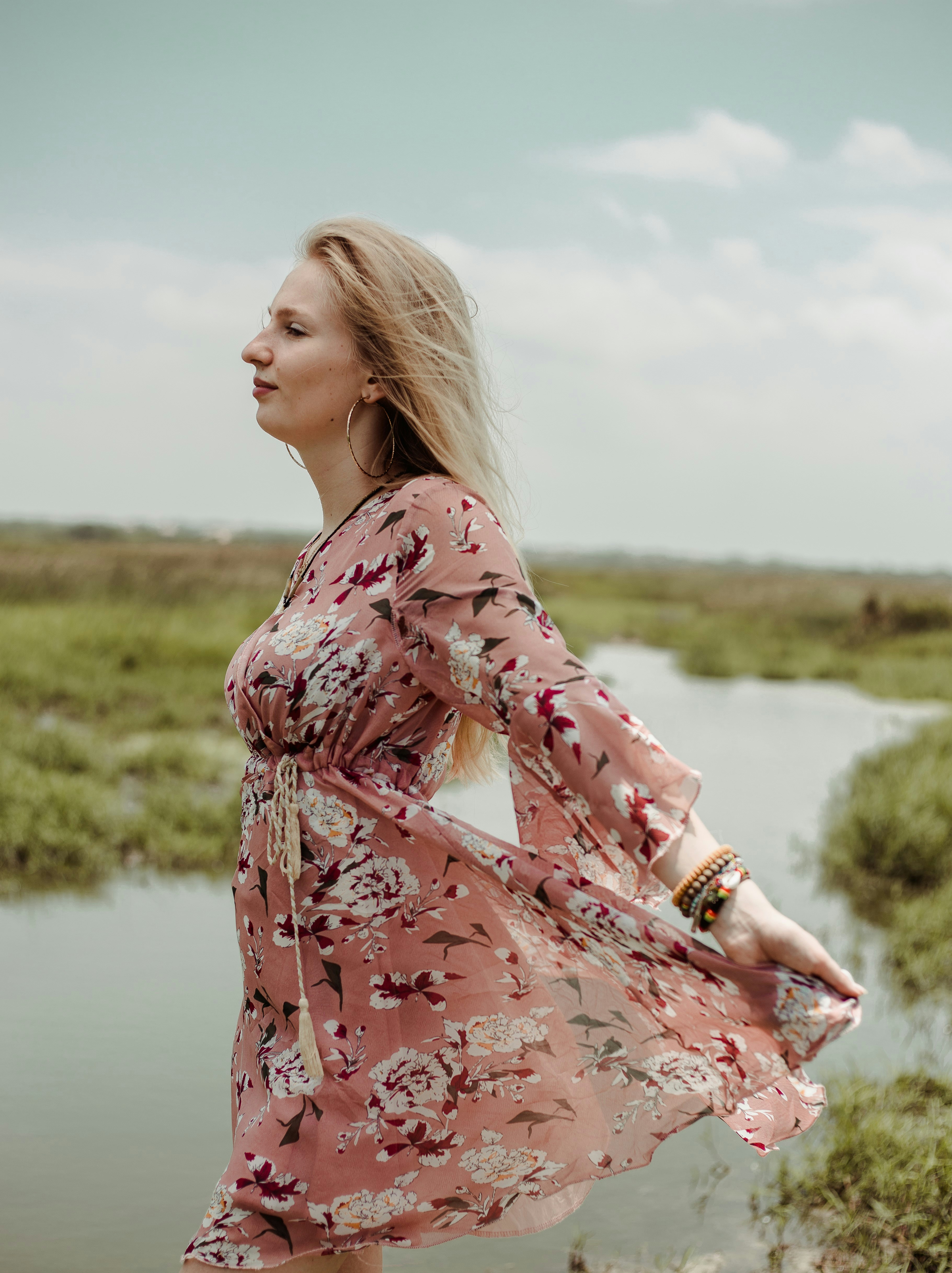 Whispering Blooms: a Portrait in Wind