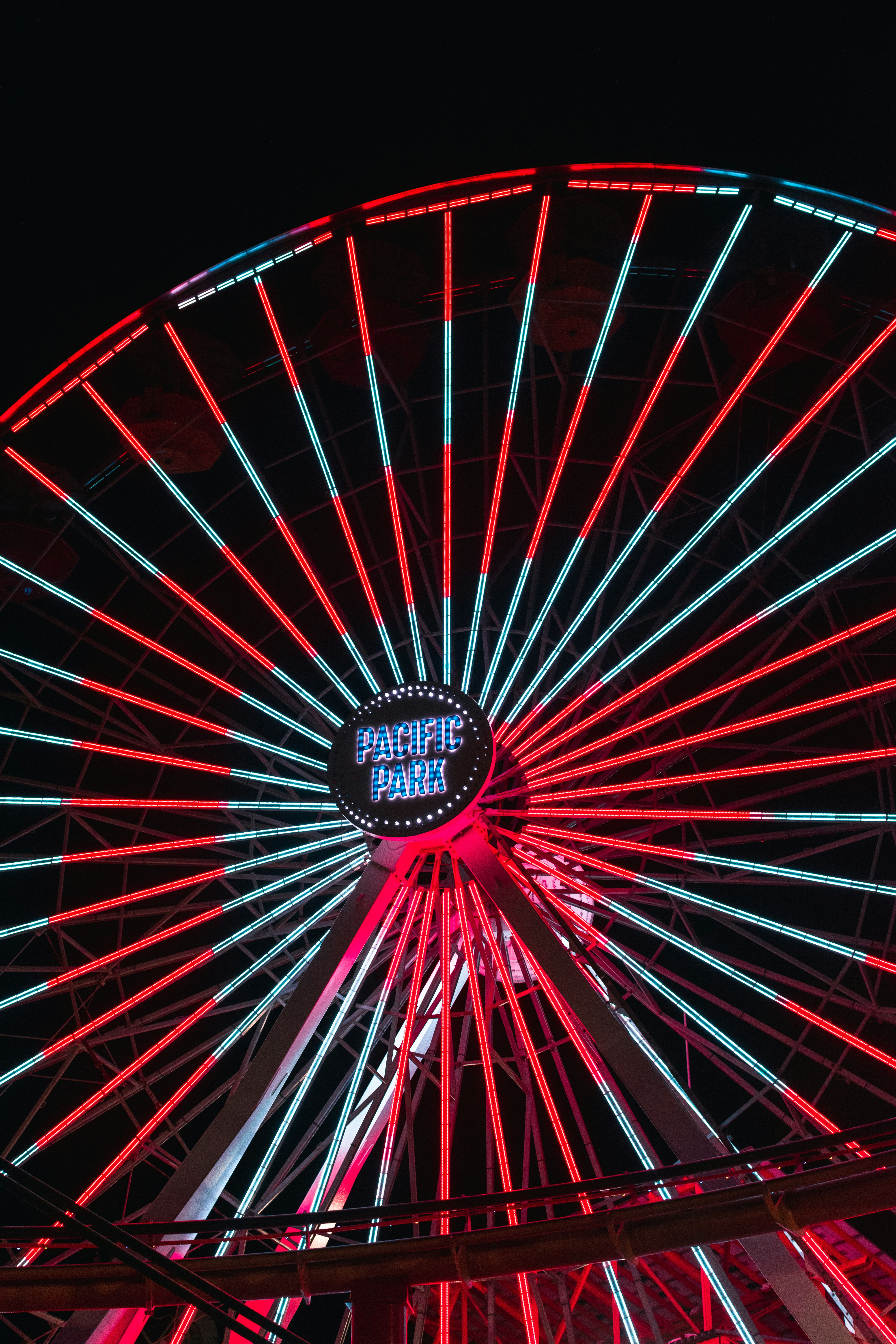 Romantic Ferris Wheels At Night