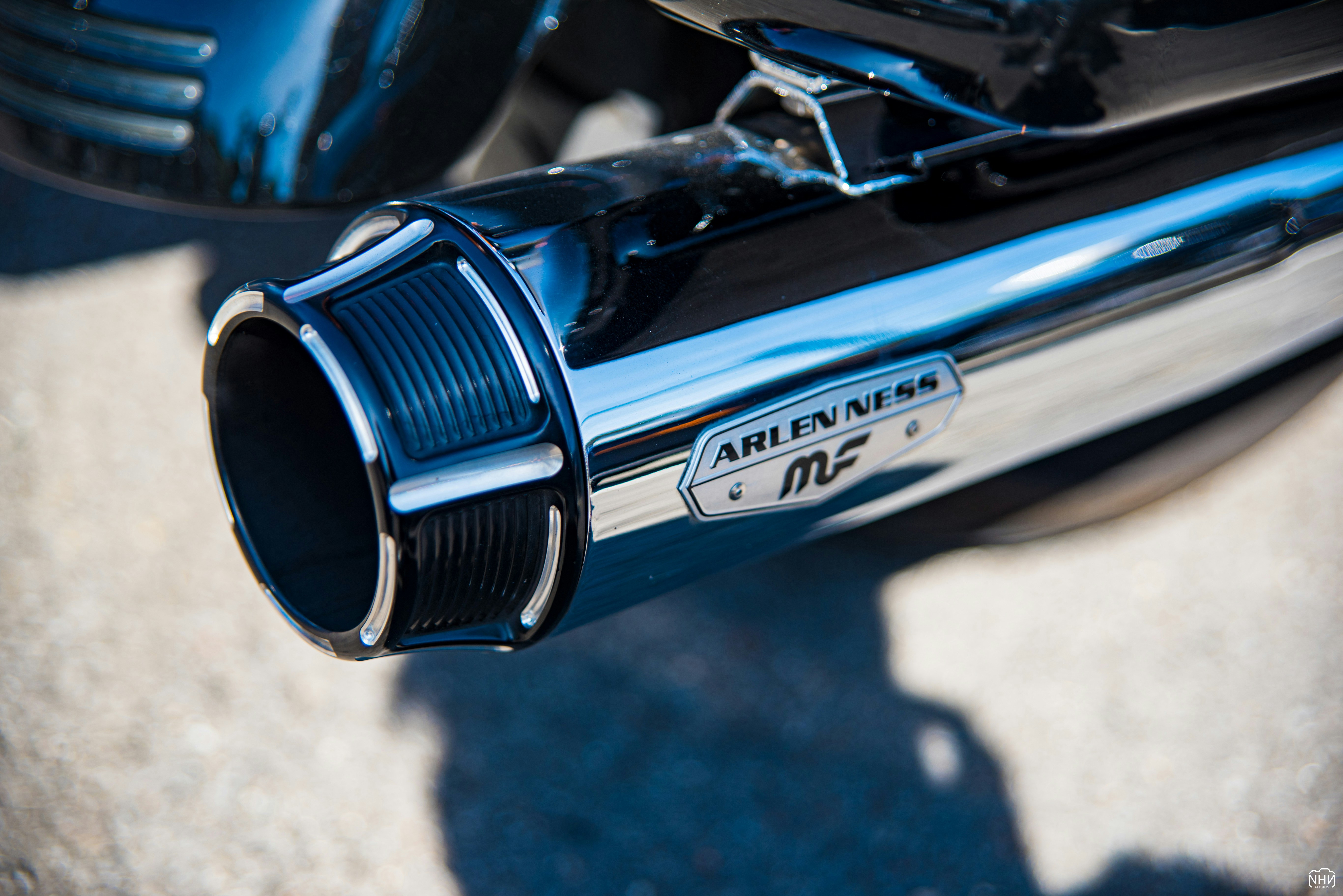 A close up of a motorcycle's exhaust pipe photo – Free Automobile Image ...