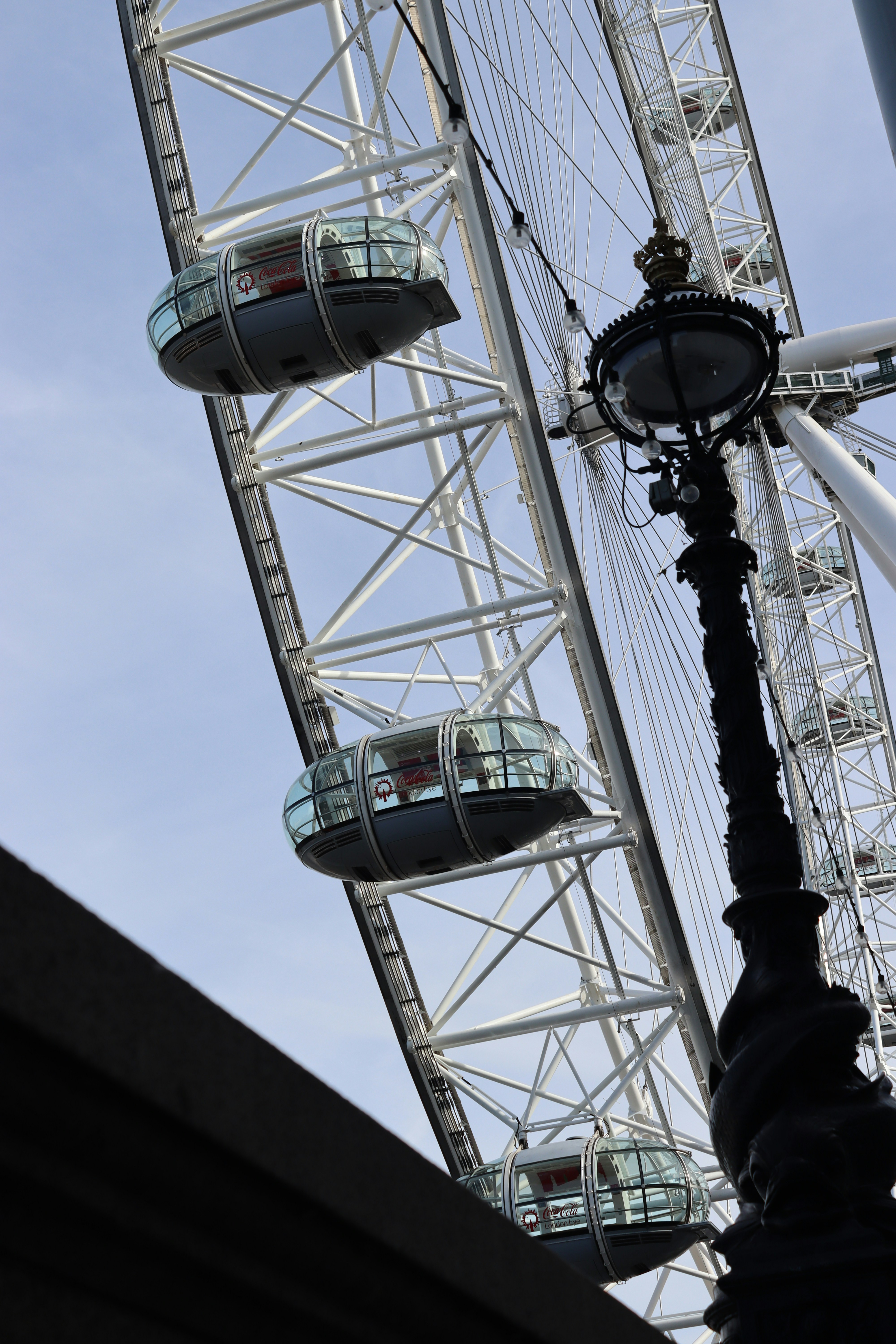 Low-angle photo of white and grey Ferris wheel during daytime photo ...